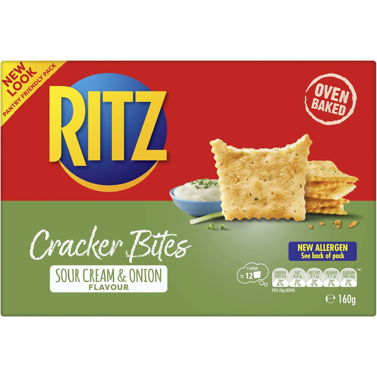 Ritz Sour Cream & Onion Cracker Bites 160g | Woolworths