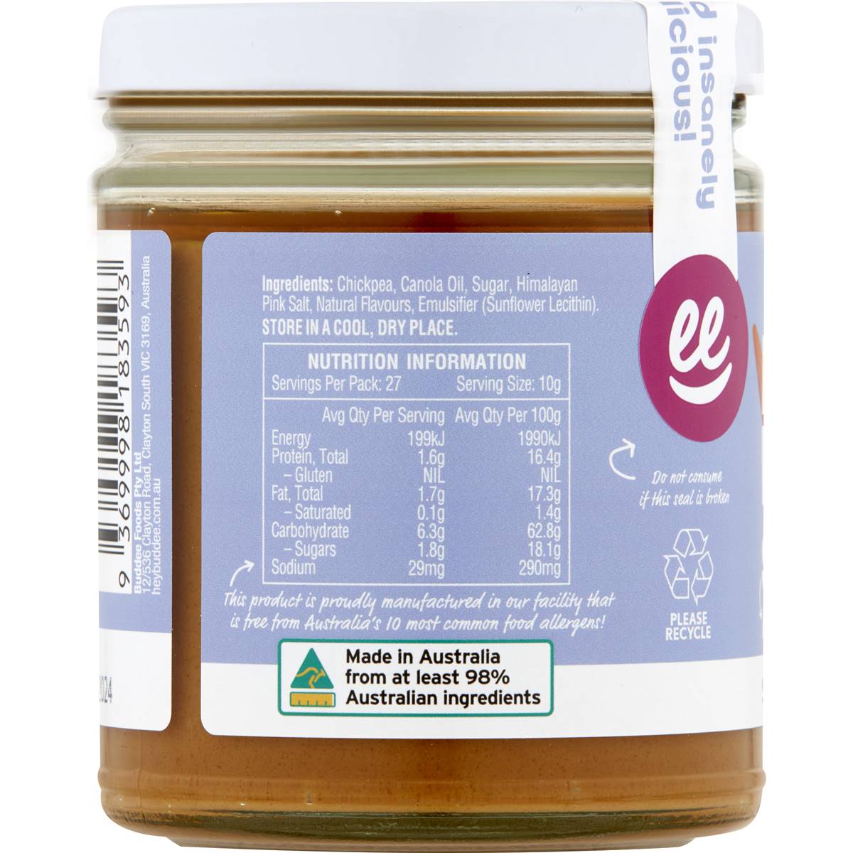 Buddee Smooth Nut Free Spread 270g | Woolworths Buddee Smooth Nut Free Spread 270g | Woolworths