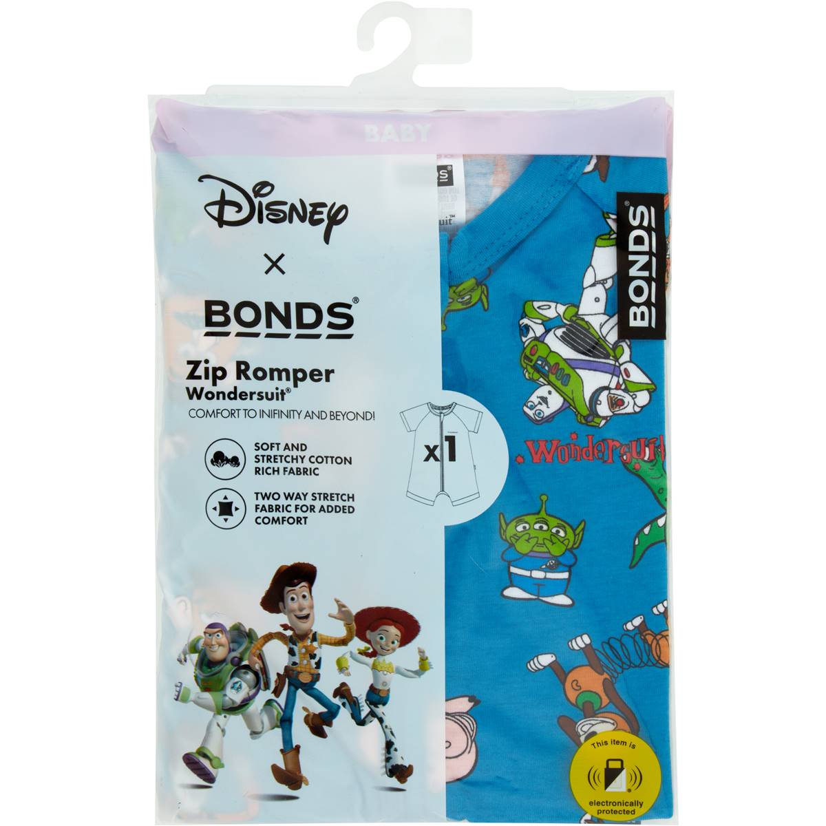Bonds Disney Toy Story Zip Romper Blue Size 00 Each | Woolworths