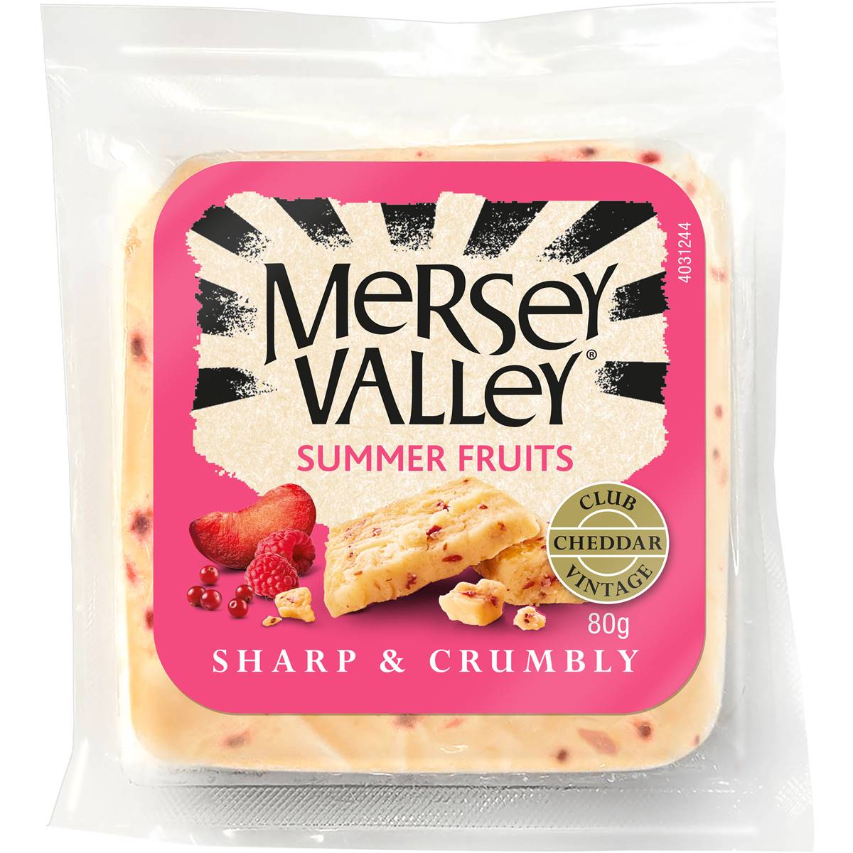 Mersey Valley Club Cheddar Vintage Summer Fruits 80g | Woolworths