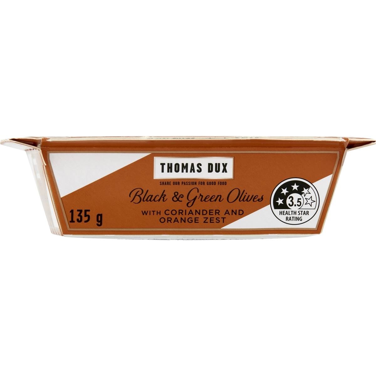 Thomas Dux Black & Green Olives With Coriander & Orange Zest 135g ...