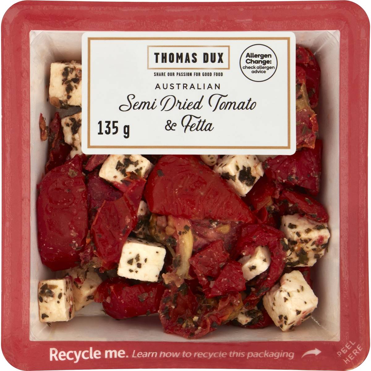 Thomas Dux Semi Dried Tomato & Feta 135g | Woolworths