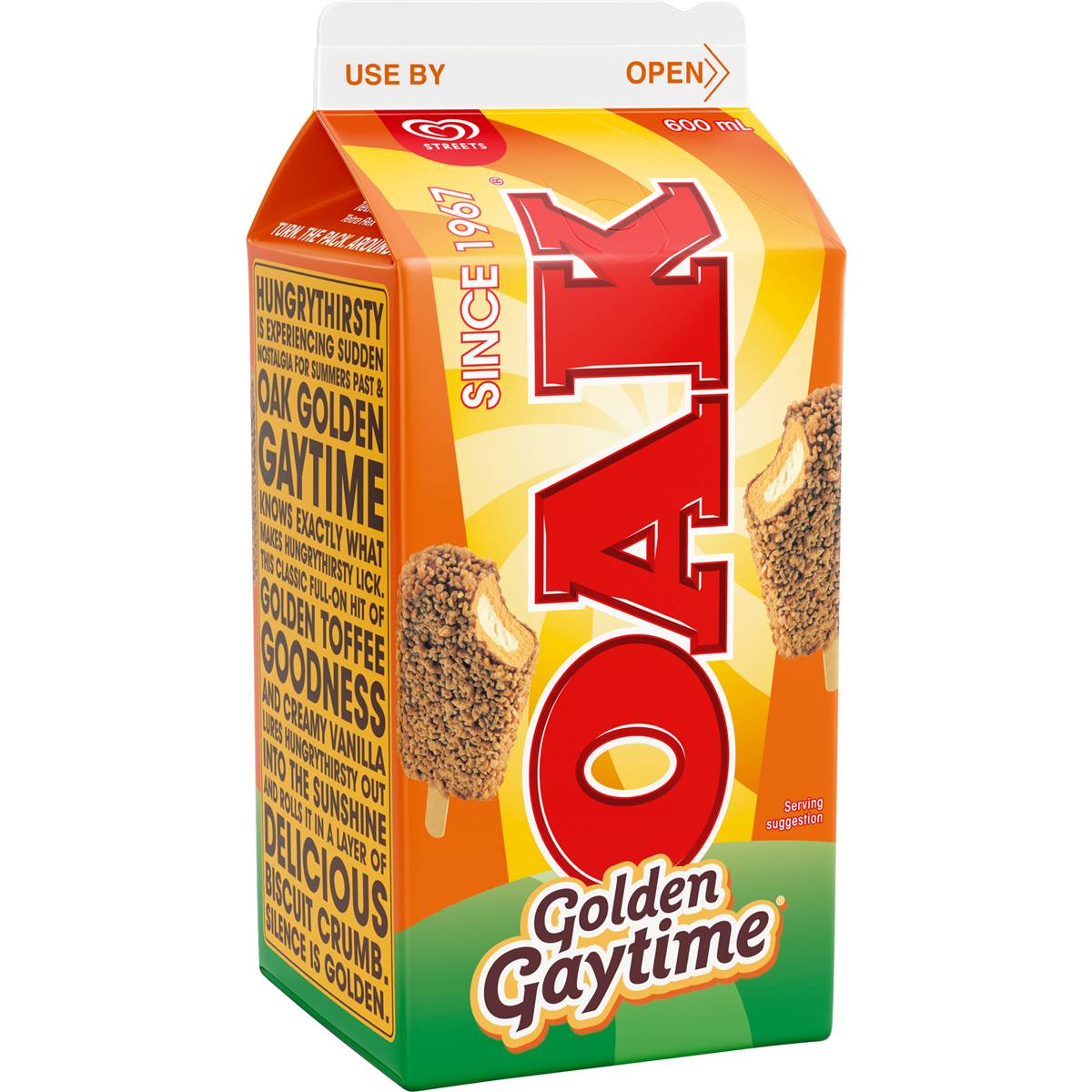 Oak Golden Gaytime Flavoured Milk 600ml | Woolworths