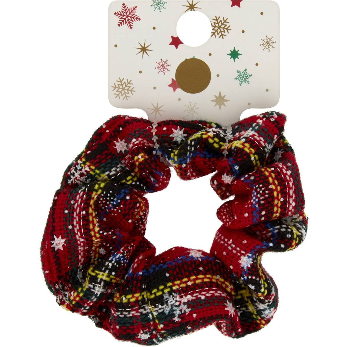 Christmas Printed Scrunchie Red Each | Woolworths