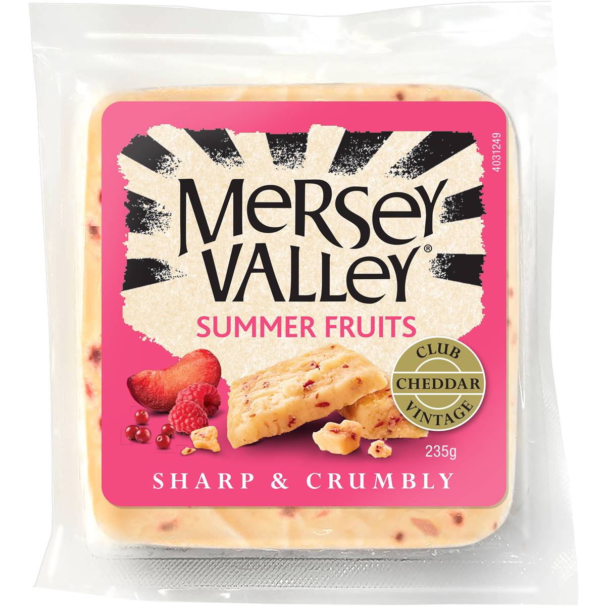 Mersey Valley Club Cheddar Vintage Summer Fruits 235g | Woolworths