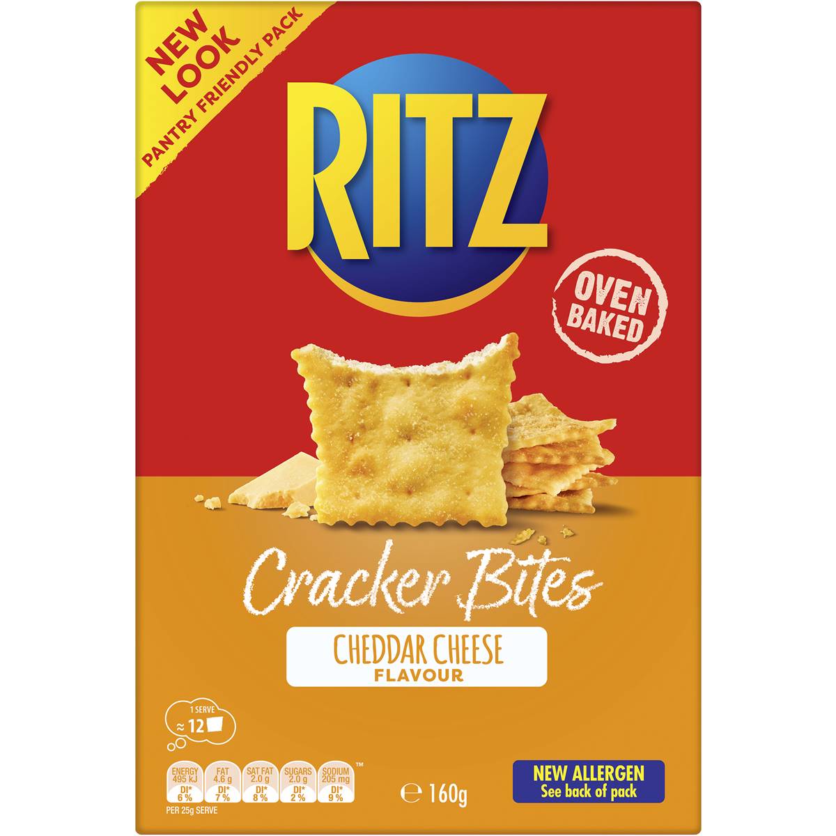Ritz Cheddar Cheese Cracker Bites 160g | Woolworths