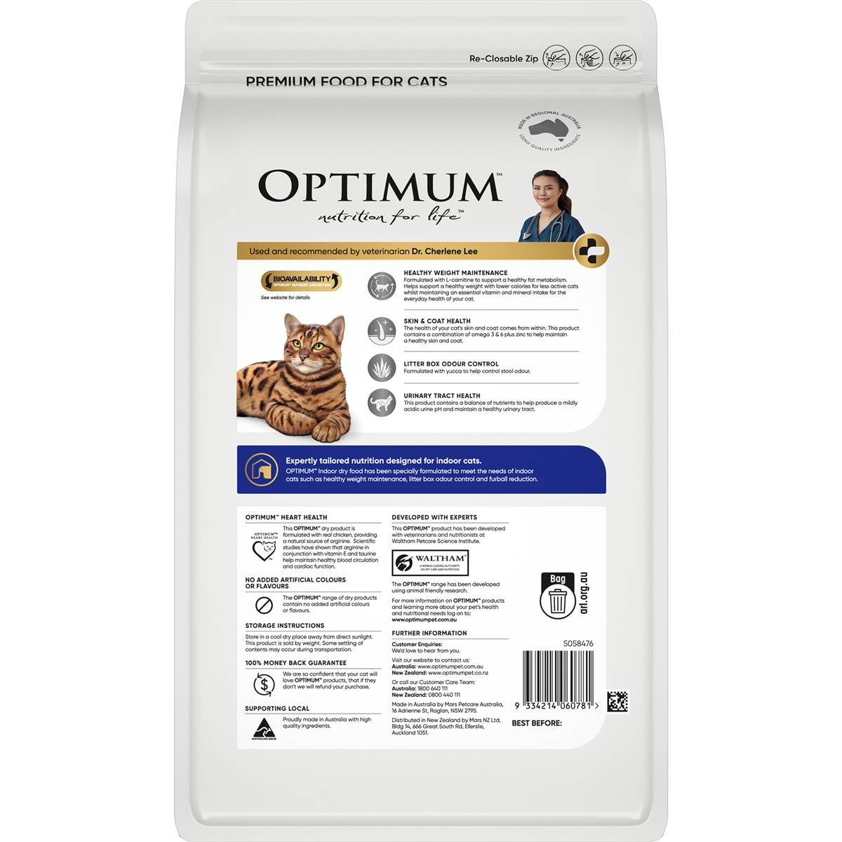 Optimum Cat Food Chicken 2kg | Woolworths