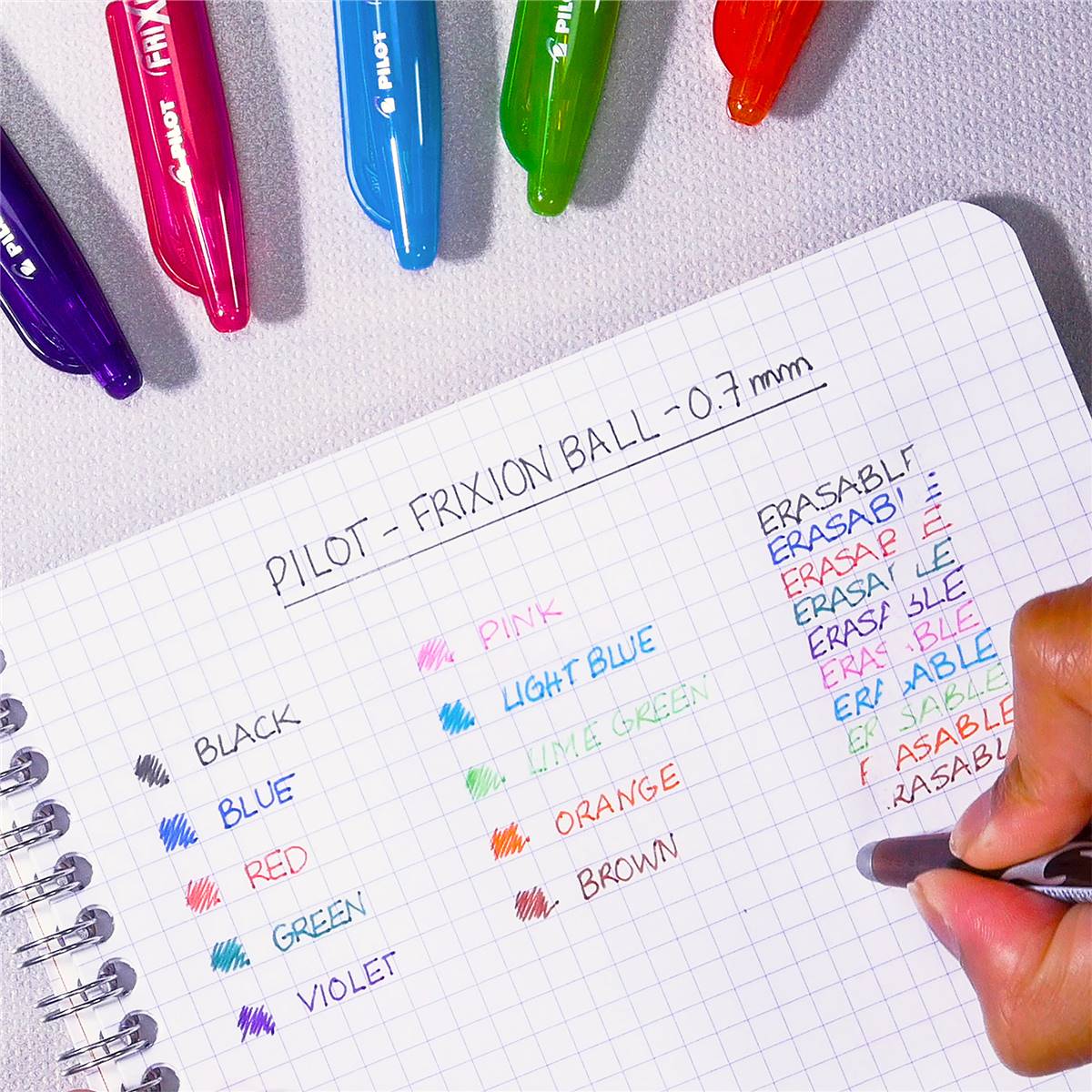 Pilot Frixion Ball Erasable Gel Pen 0.7mm Black 2 Pack | Woolworths