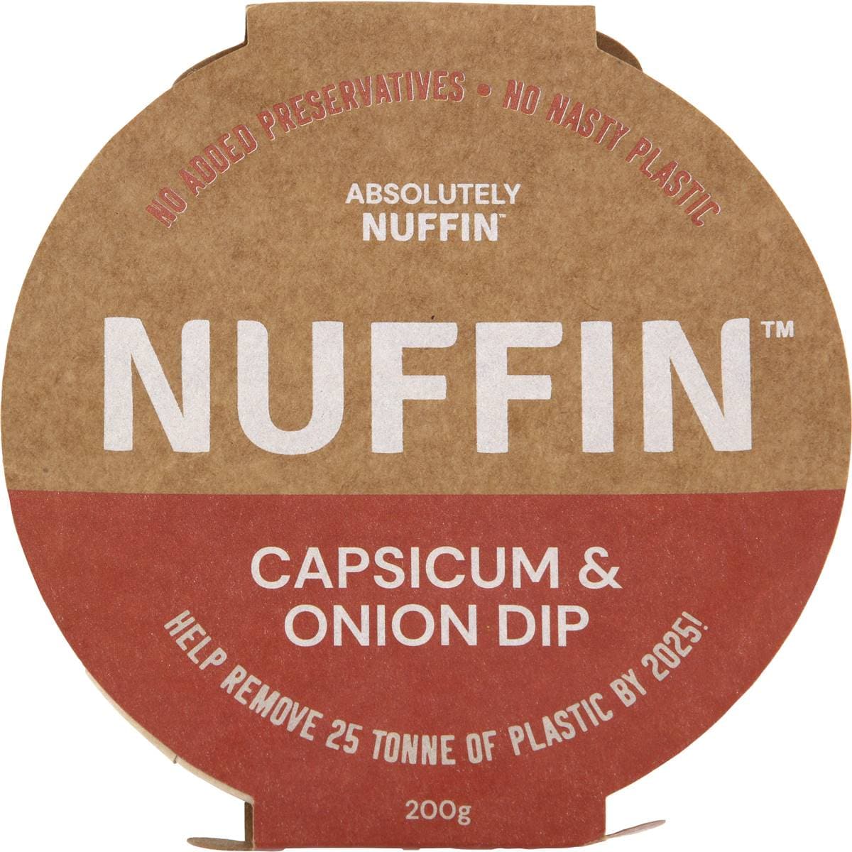Nuffin Capsicum & Onion Dip 200g | Woolworths