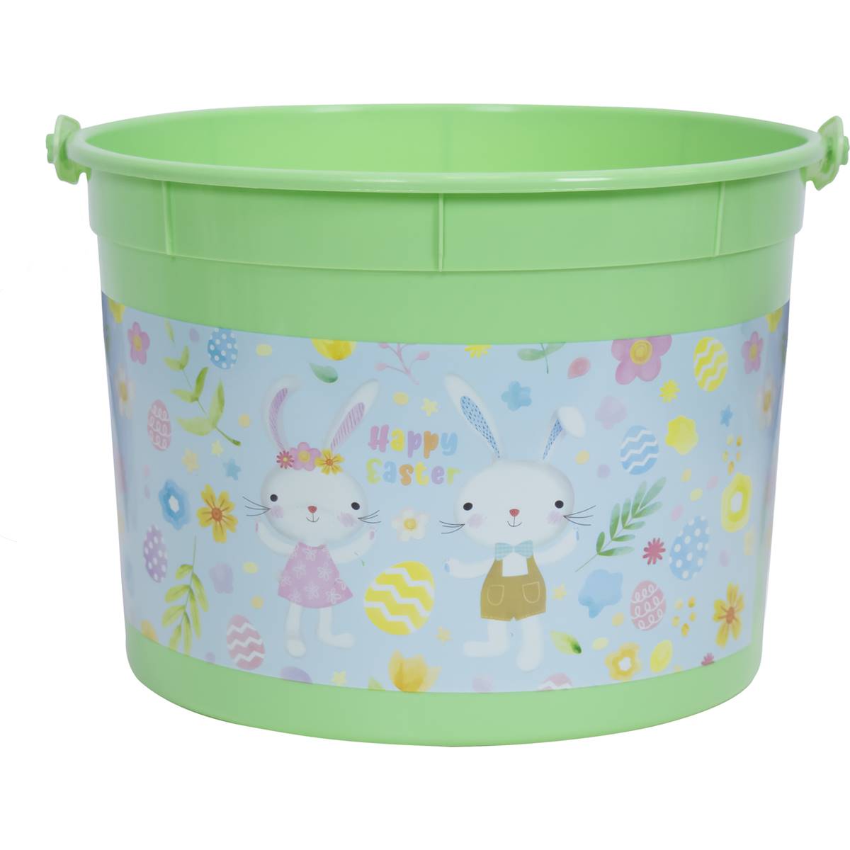 Easter Plastic Bucket Green Each | Woolworths
