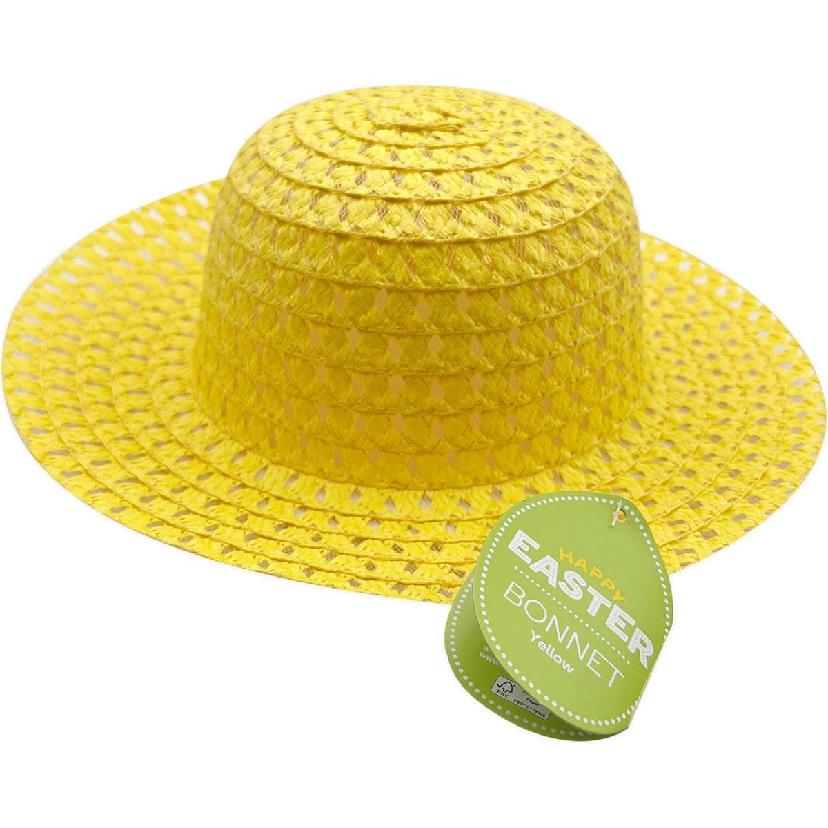 Easter Bonnet Yellow Each | Woolworths