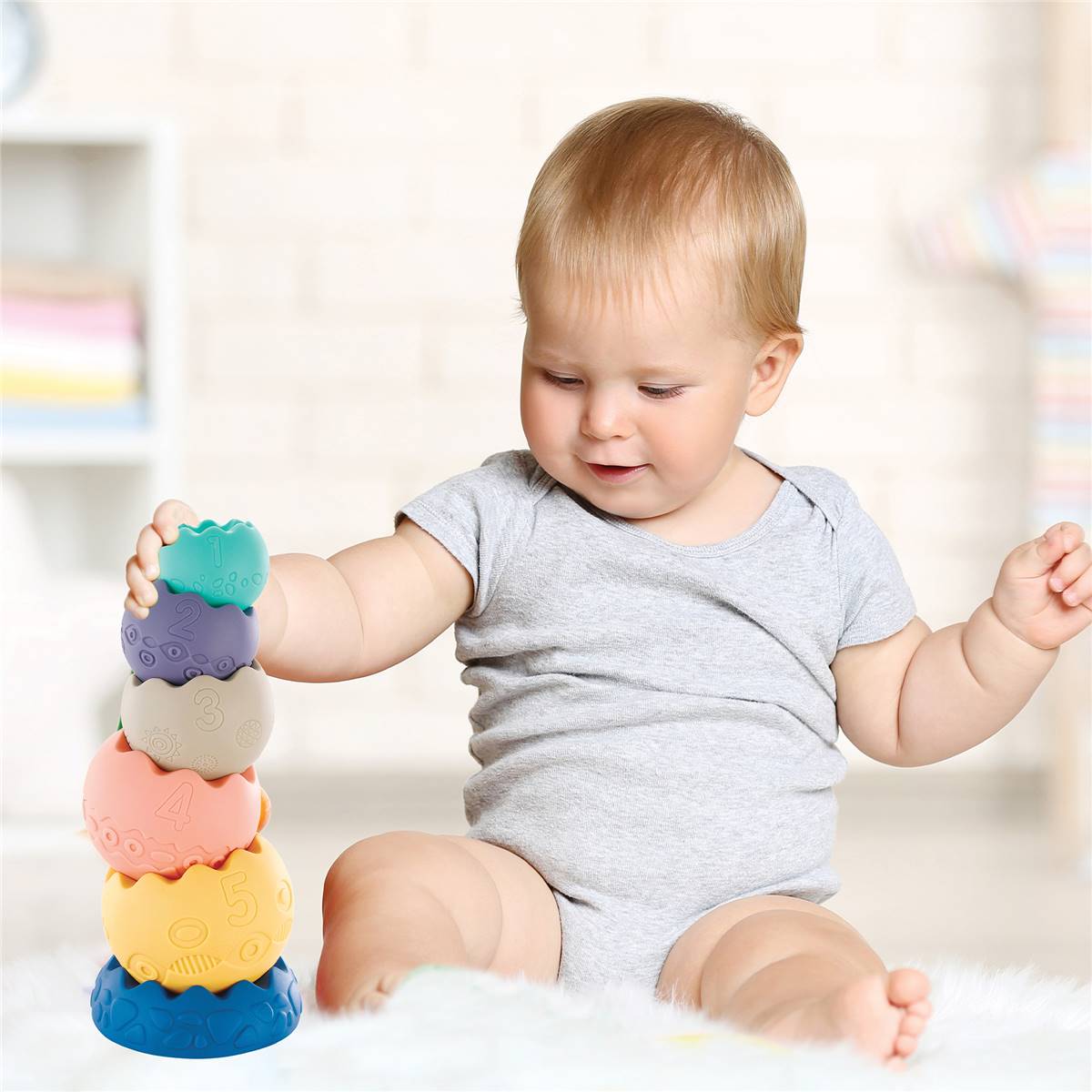 Shape Stacking Balls Each | Woolworths