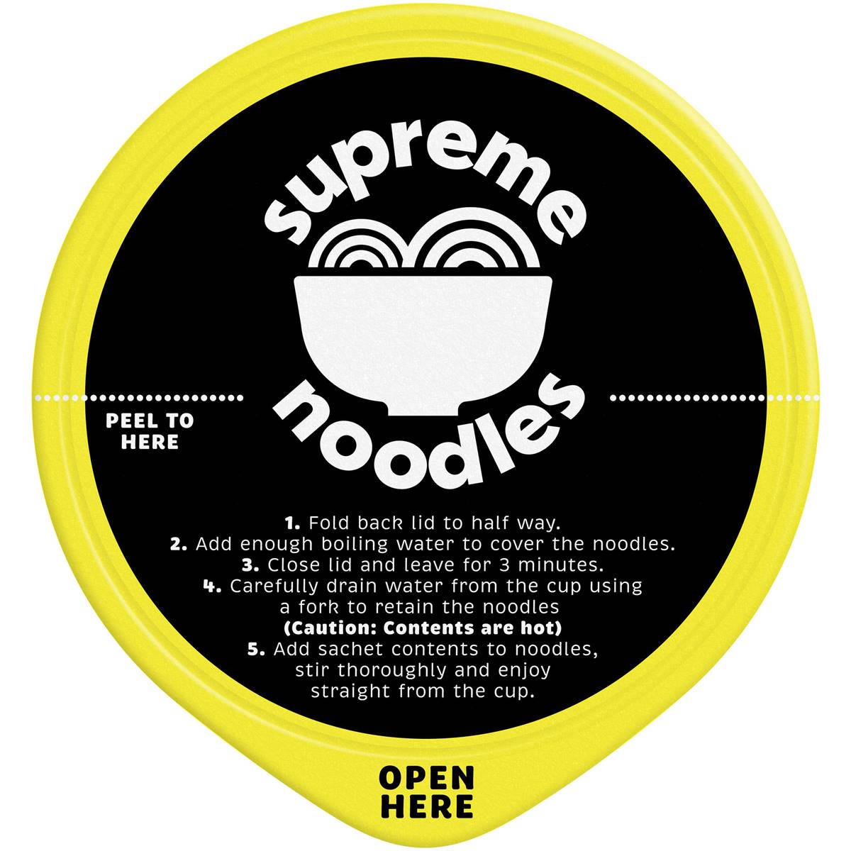 Supreme Noodles Mi Goreng Noodle Cup 70g | Woolworths