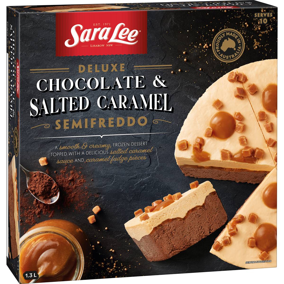 Sara Lee Deluxe Chocolate & Salted Caramel Semifreddo 1.3l | Woolworths
