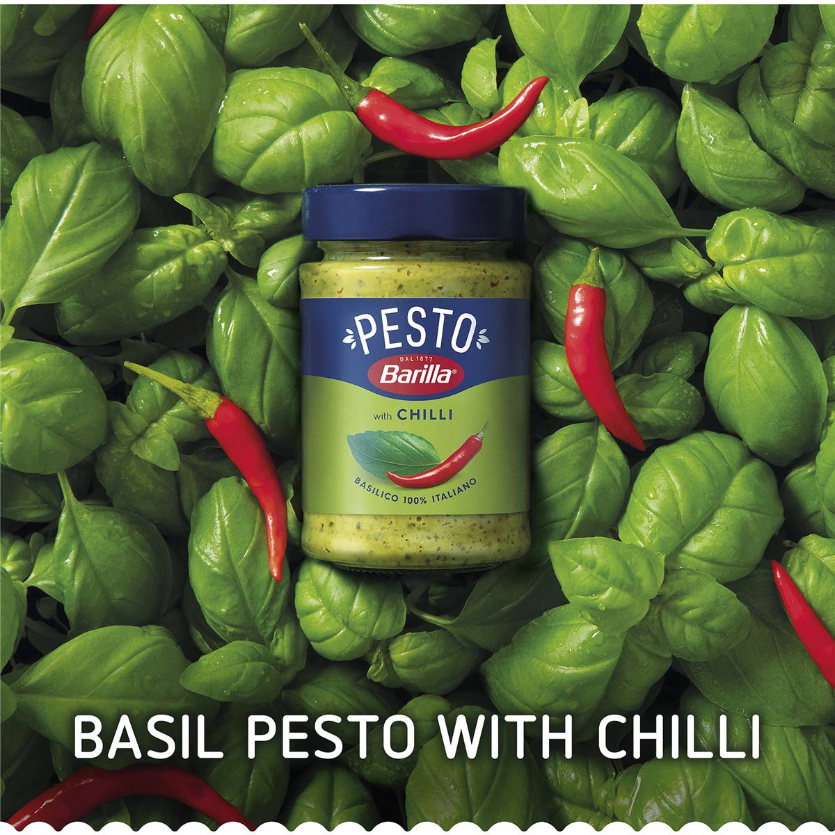 Barilla Pesto Basil With Chilli 190g | Woolworths