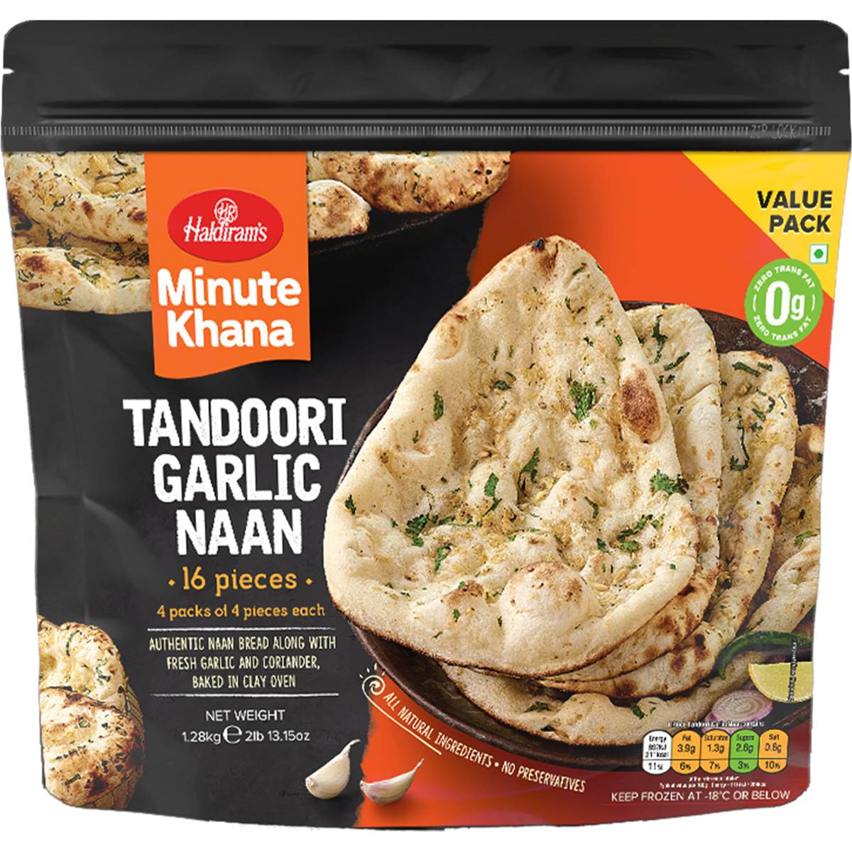 Haldiram's Tandoori Garlic Naan 16 Pack | Woolworths Haldiram's Tandoori Garlic Naan 16 Pack | Woolworths