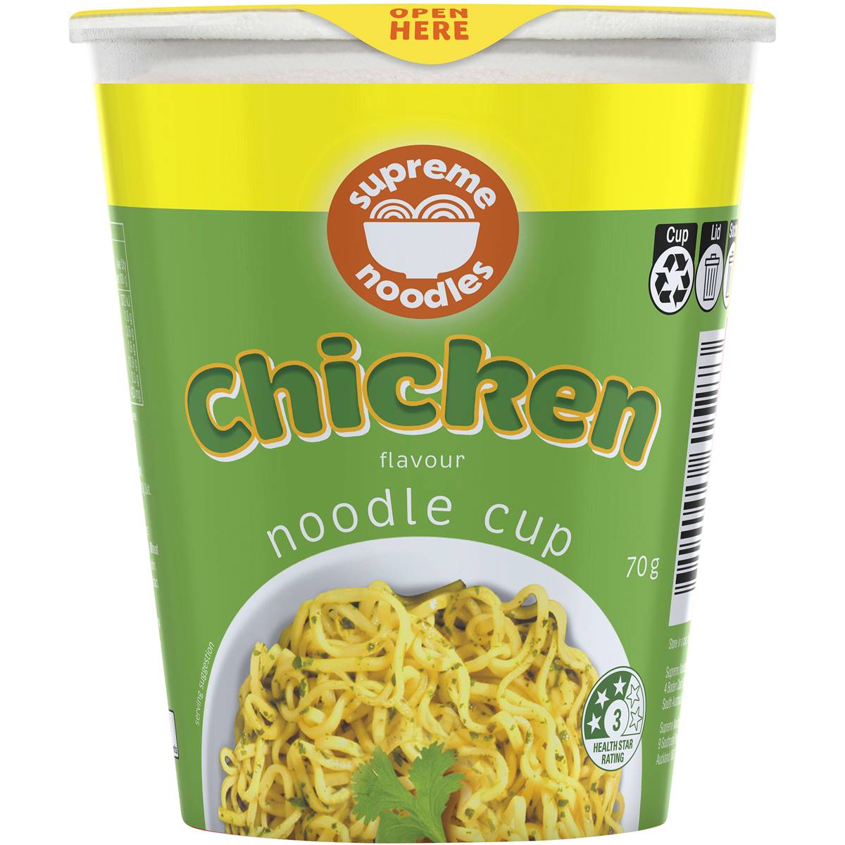 Supreme Noodles Cup Chicken Flavour 70g | Woolworths
