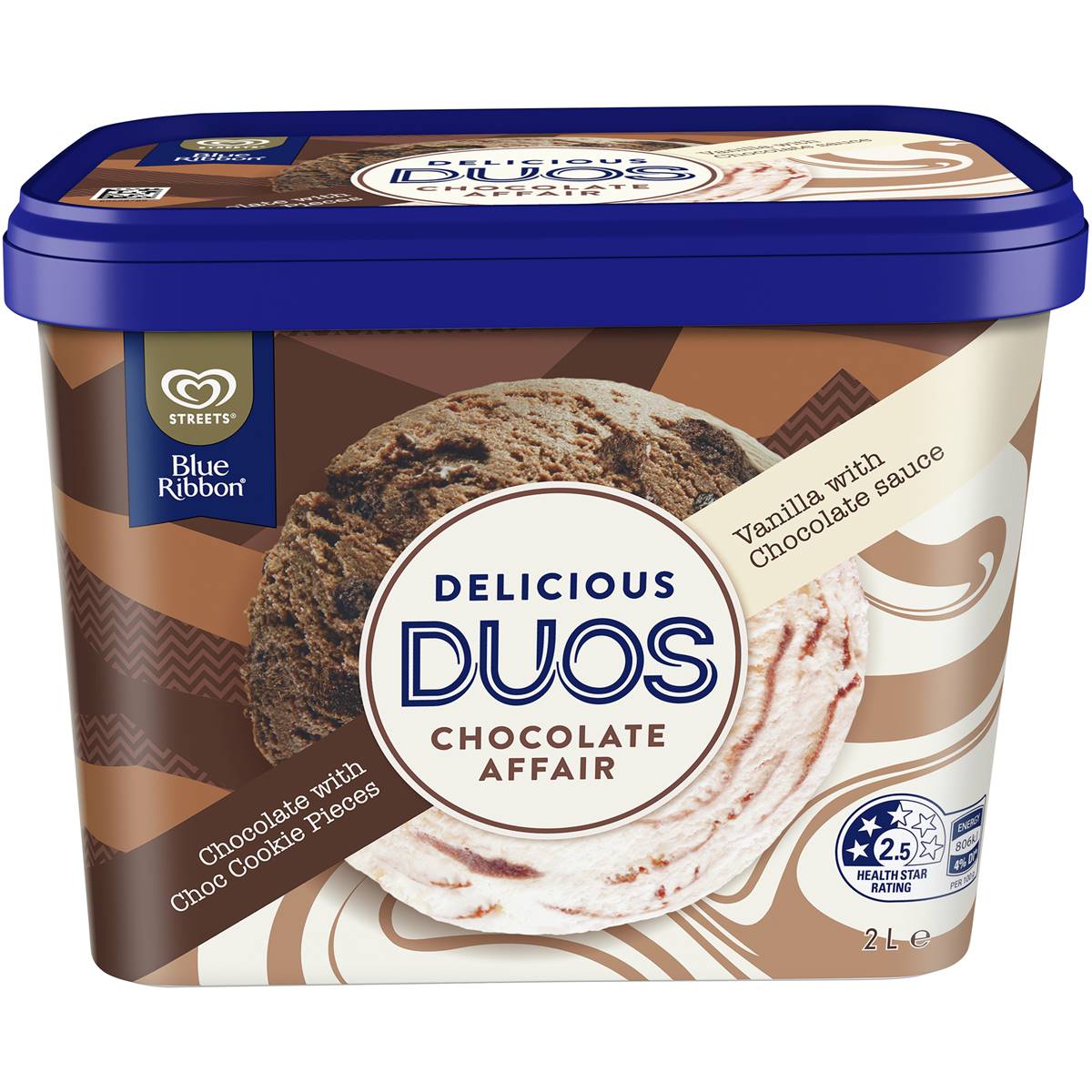 Blue Ribbon Delicious Duos Choc Affair 2l | Woolworths