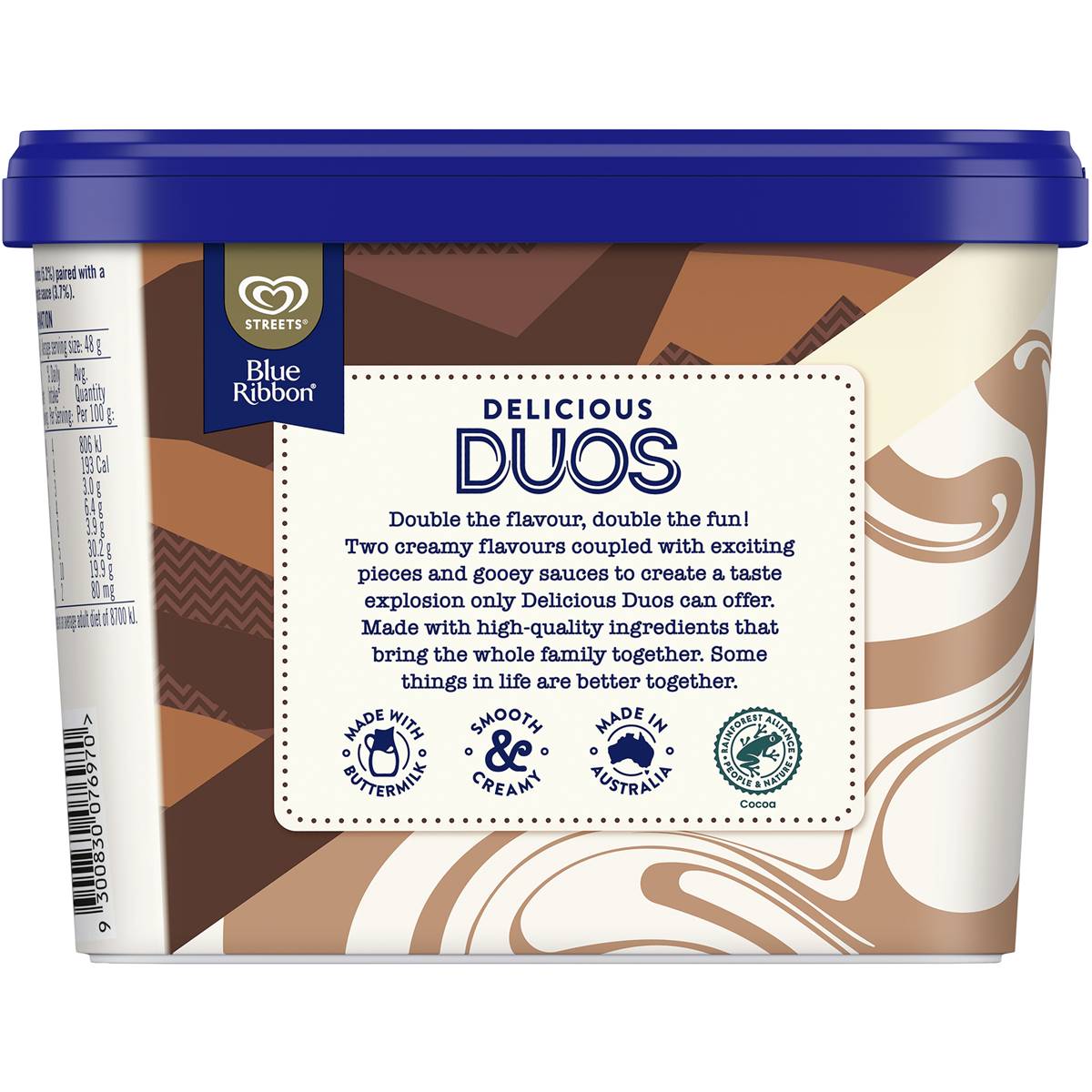 Blue Ribbon Delicious Duos Choc Affair 2l | Woolworths