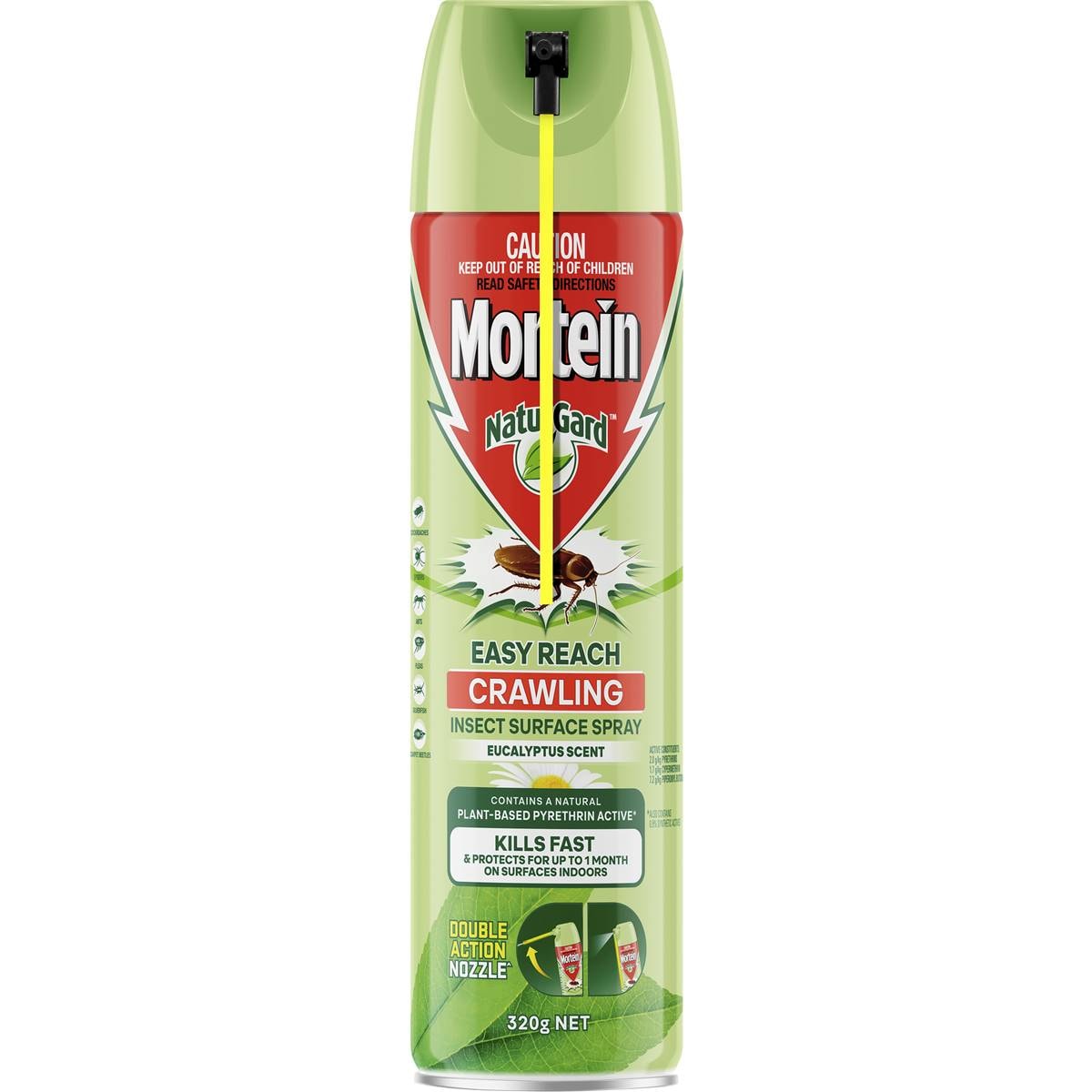 Mortein Naturgard Easy Reach Crawling Insect Spray 320g | Woolworths
