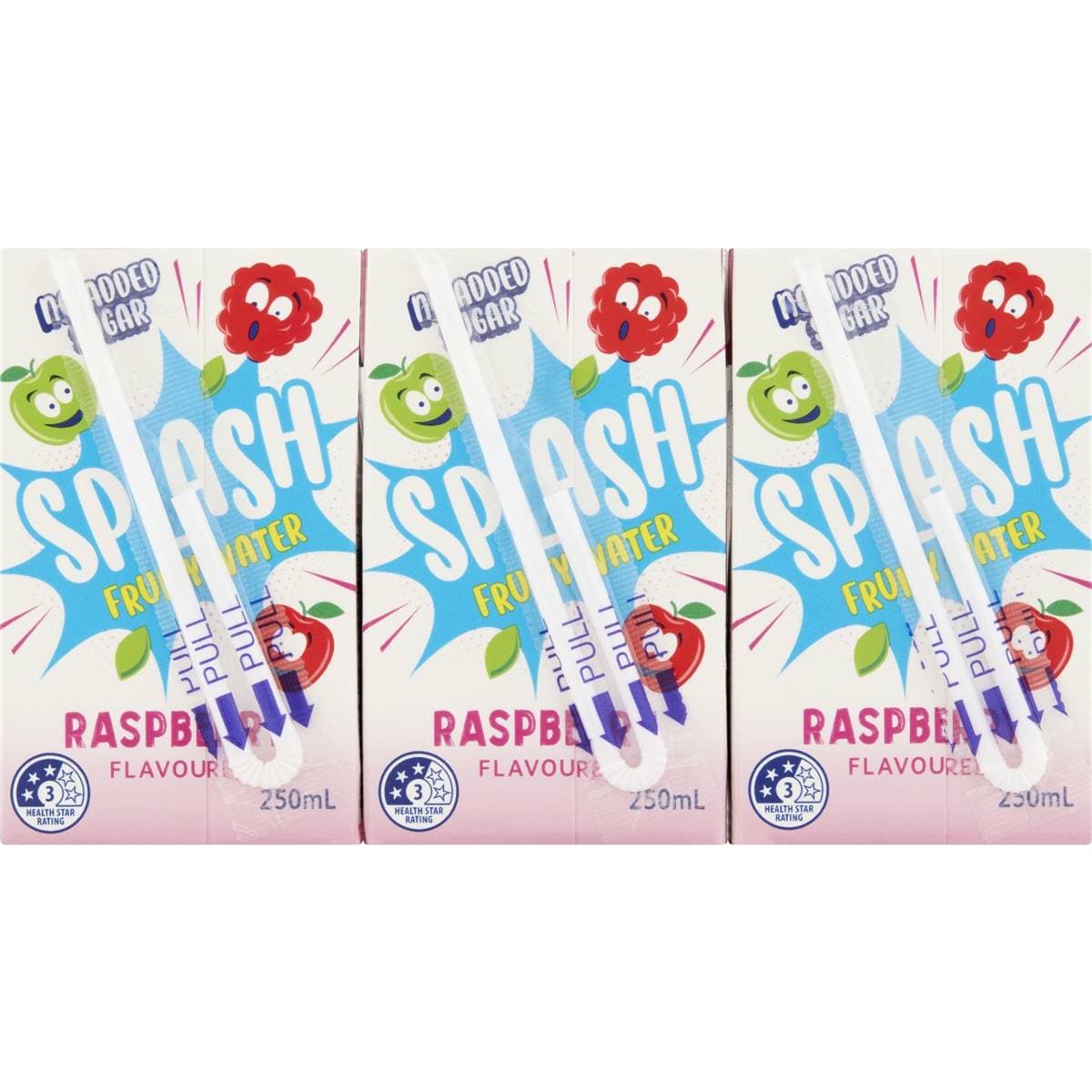 Splash Fruity Water Raspberry Flavour 250ml X 6 Pack | Woolworths
