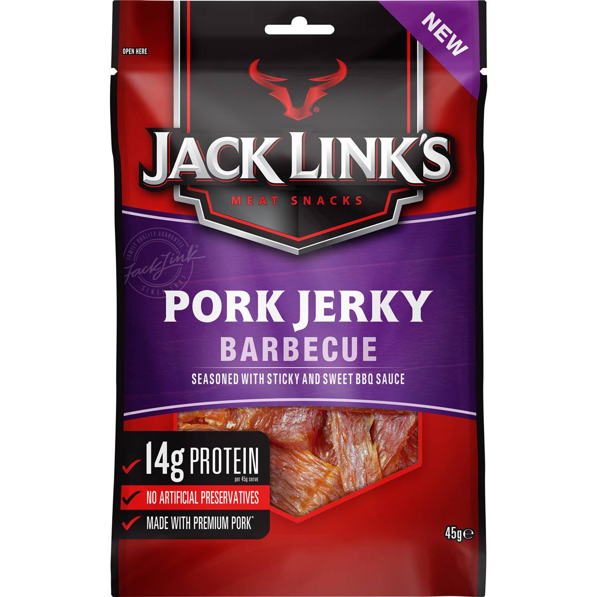 Jack Link's Pork Jerky Barbecue 45g | Woolworths