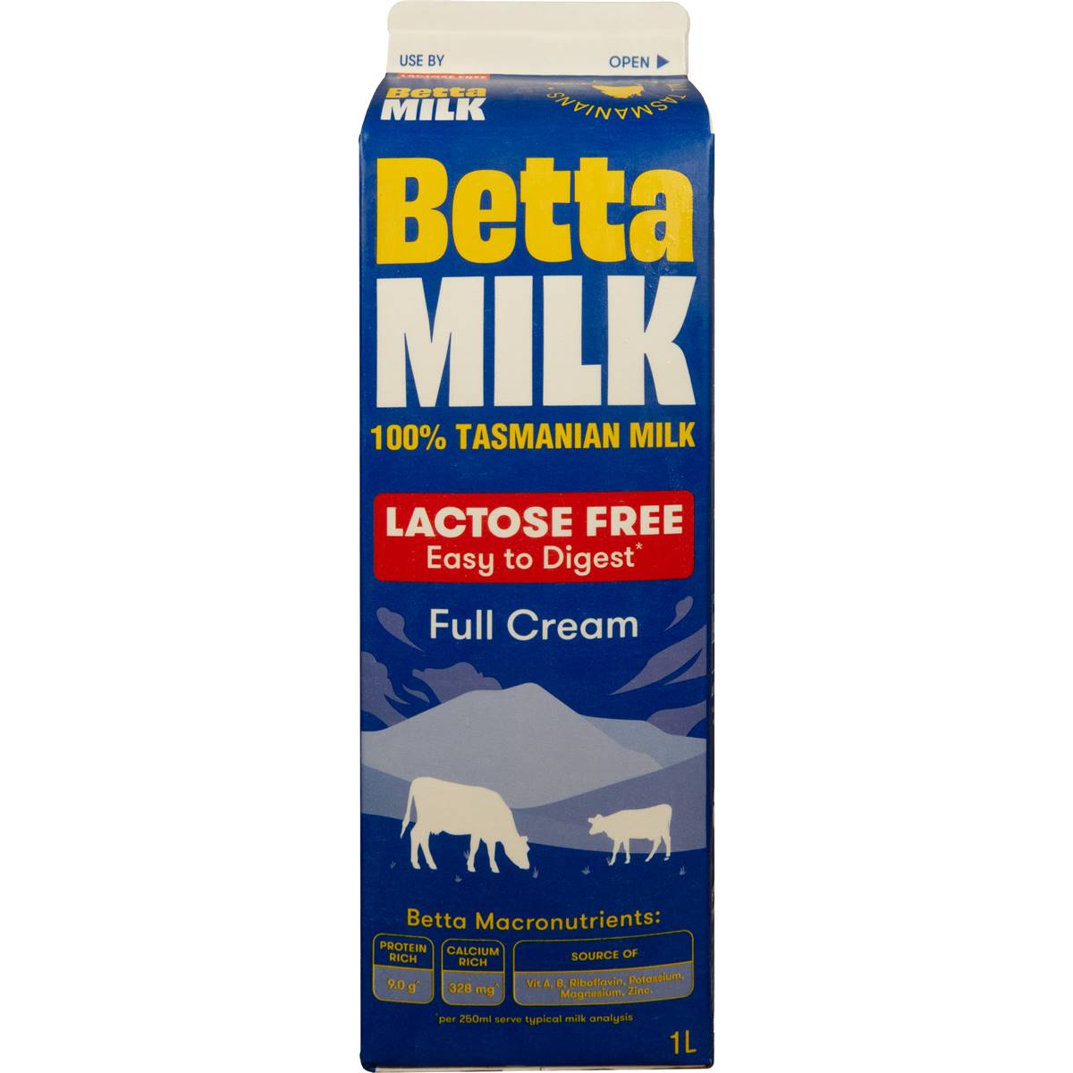 Betta Lactose Free Full Cream Milk 1l | Woolworths