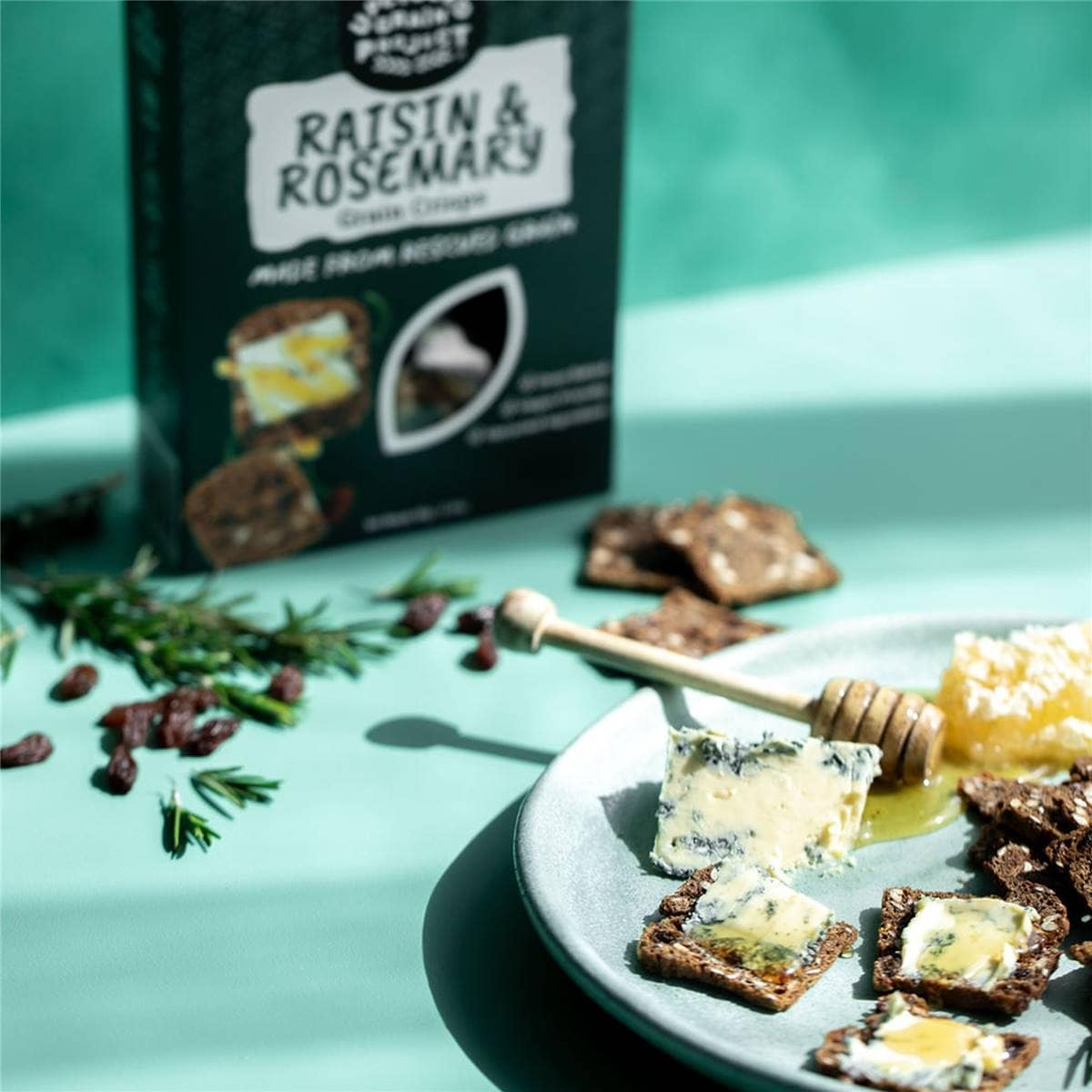 Upcycled Grain Project Raisin & Rosemary Grain Crisps 90g | Woolworths