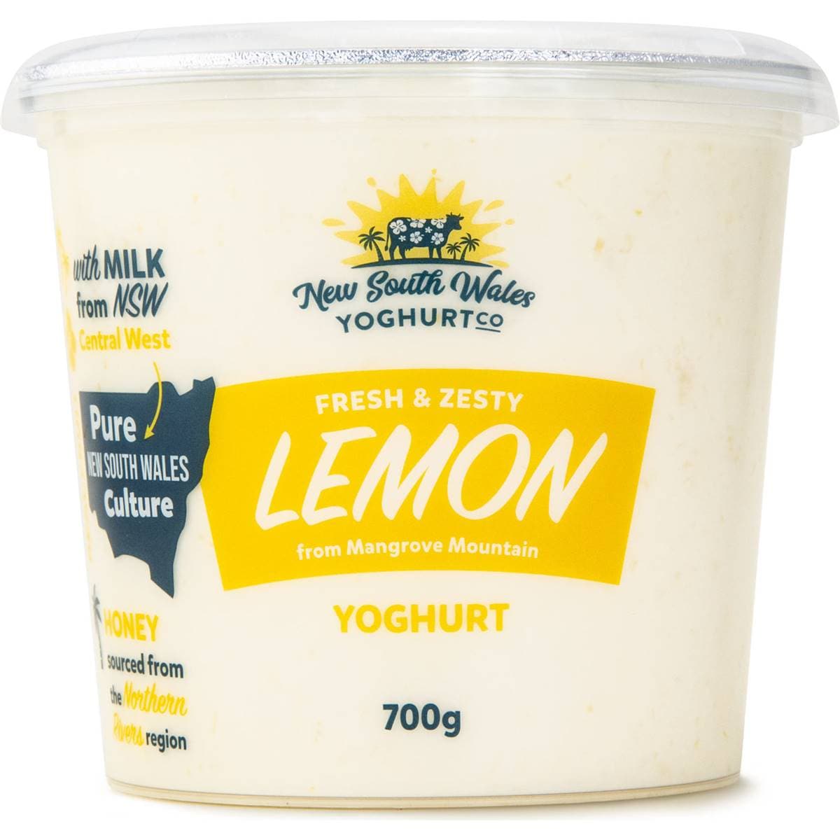 New South Wales Yoghurt Co Lemon Yoghurt Tub 700g | Woolworths
