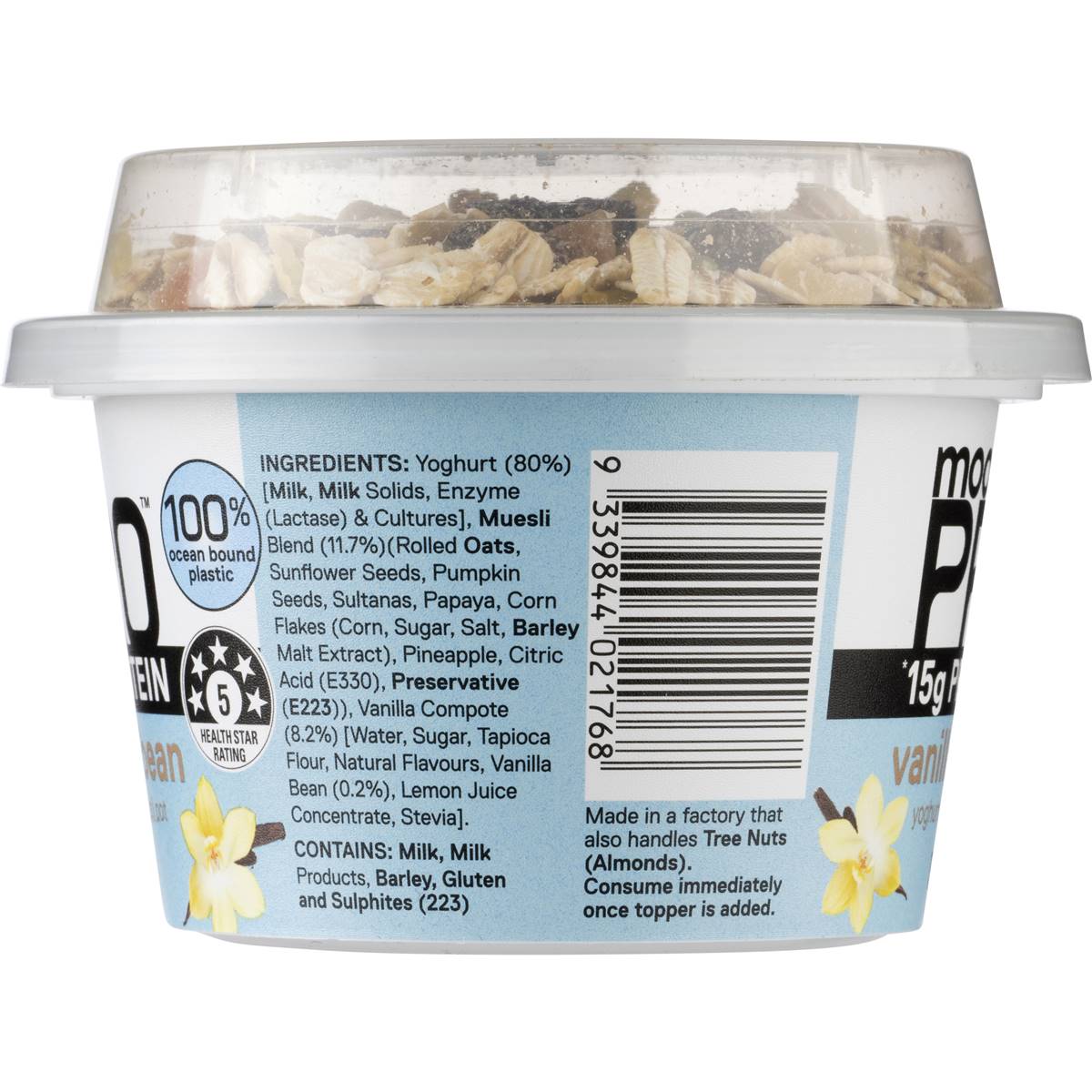 Moo Greek Style Yoghurt & Granola Vanilla Bean 170g | Woolworths