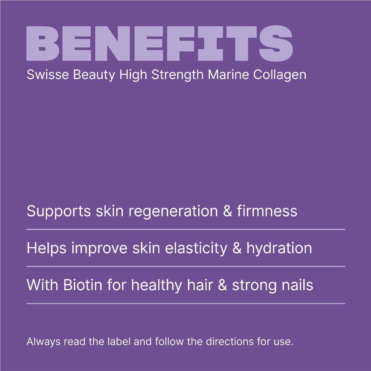 Swisse Beauty High Strength Marine Collagen Tablets For Skin 60 Pack ...