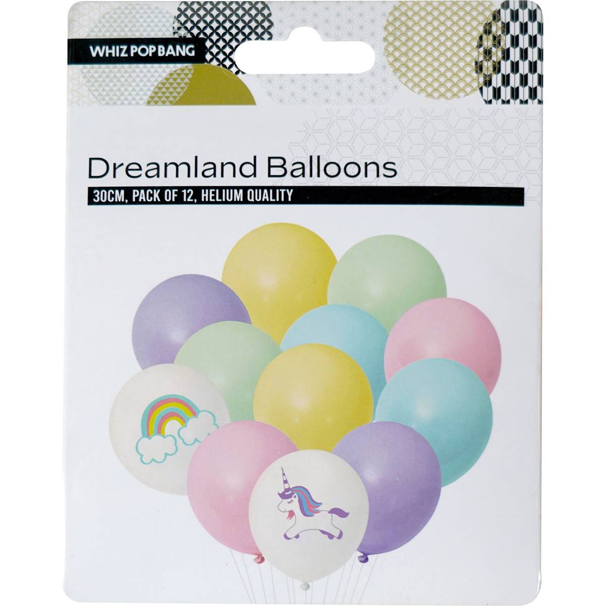 Whiz Pop Bang Dreamland Balloons 12 Pack | Woolworths