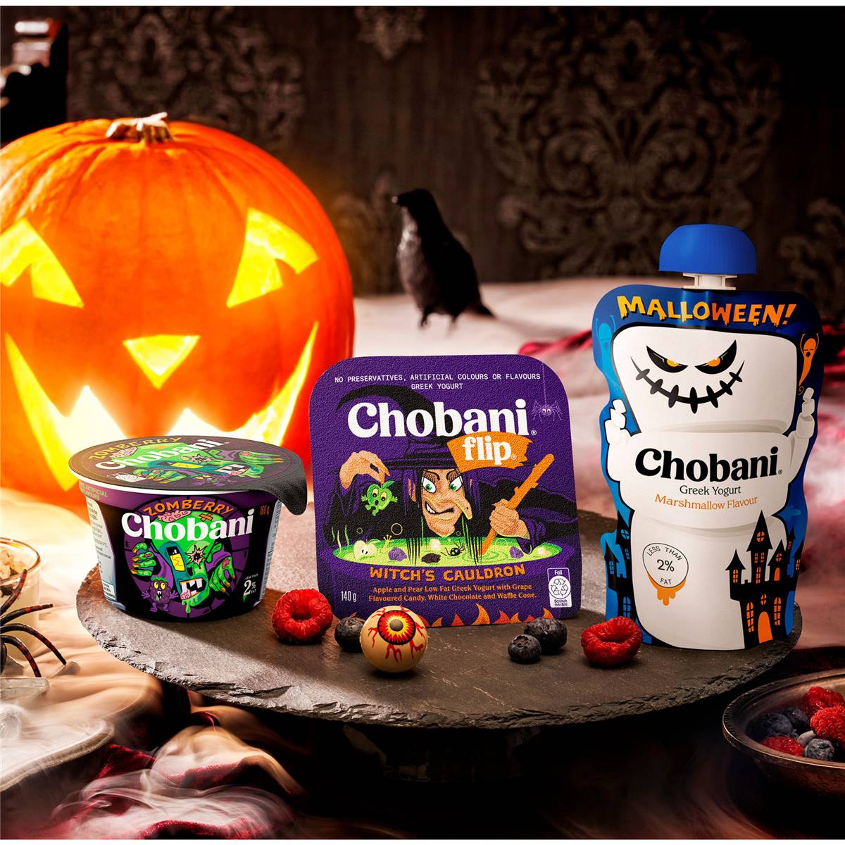 Chobani Halloween Flip Witch's Cauldron Apple & Pear Yoghurt 140g ...