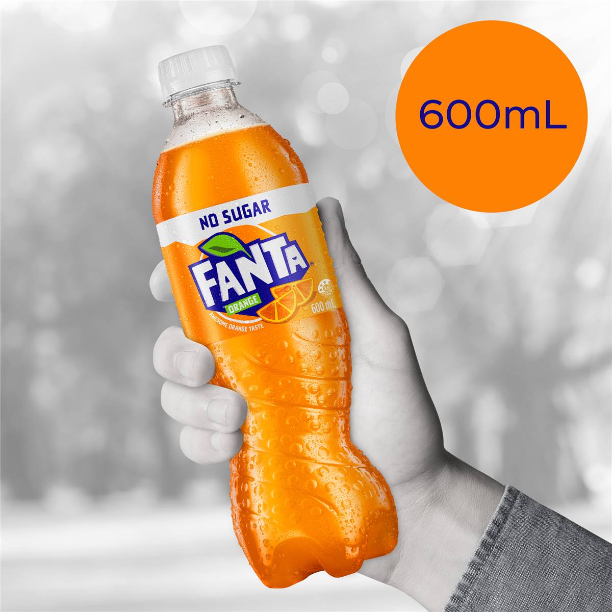 Fanta Orange No Sugar Soft Drink Bottle 600ml | Woolworths