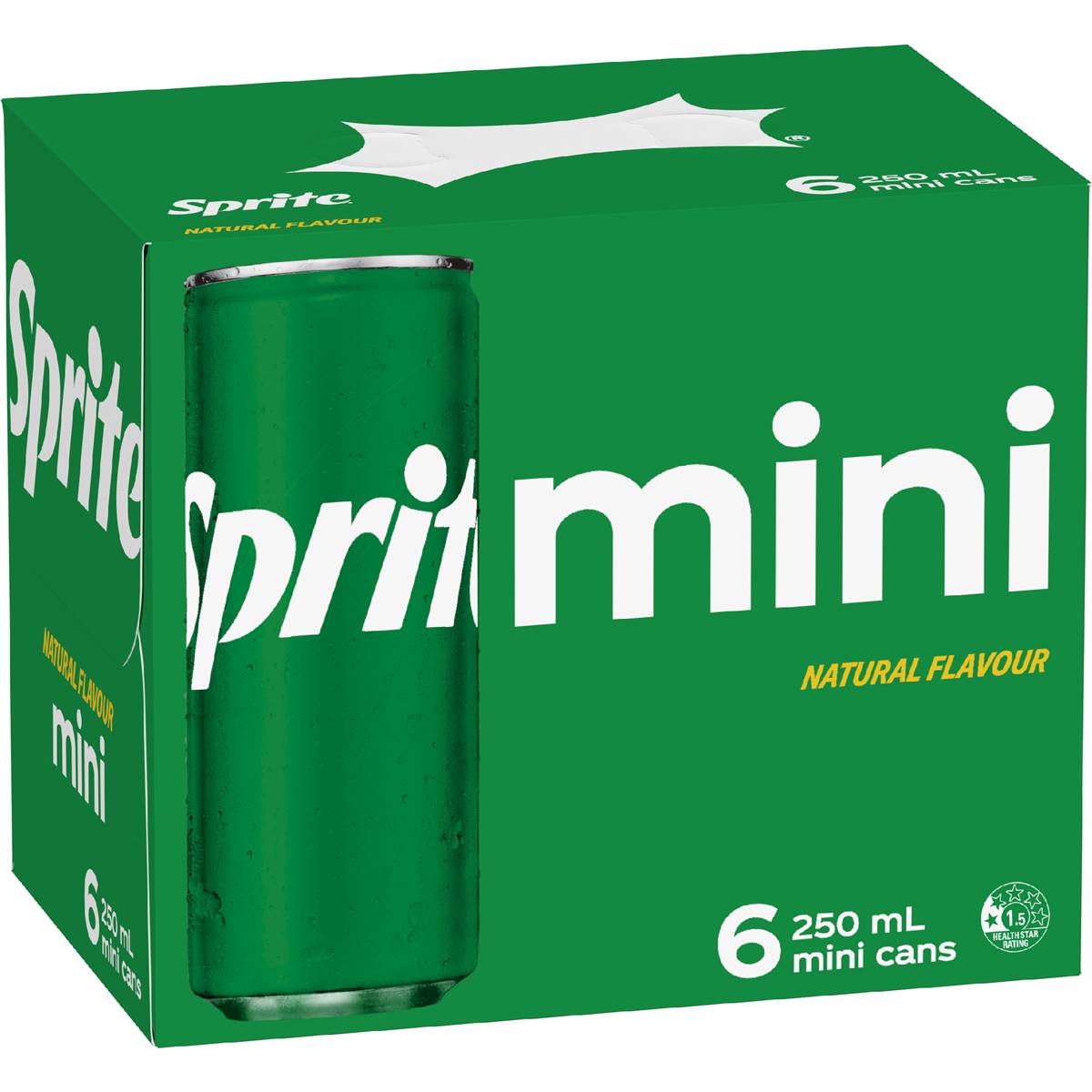 Sprite Lemonade Soft Drink Mini Cans 250ml X 6 Pack | Woolworths