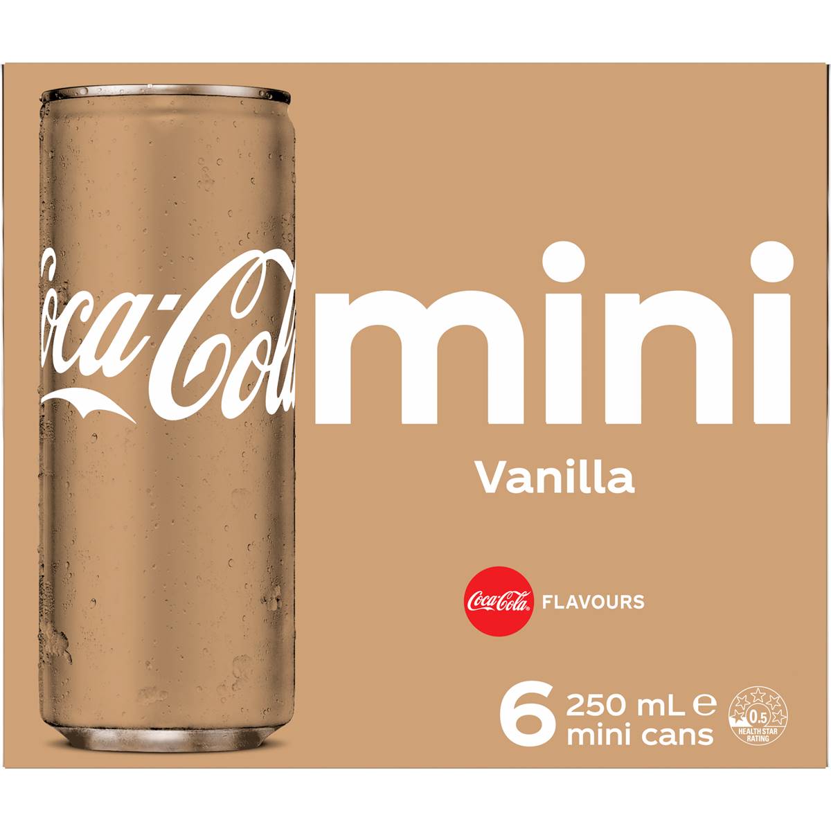Coca - Cola Vanilla Soft Drink Mini Cans 250ml X 6 Pack | Woolworths Coca - Cola Vanilla Soft Drink Mini Cans 250ml X 6 Pack | Woolworths