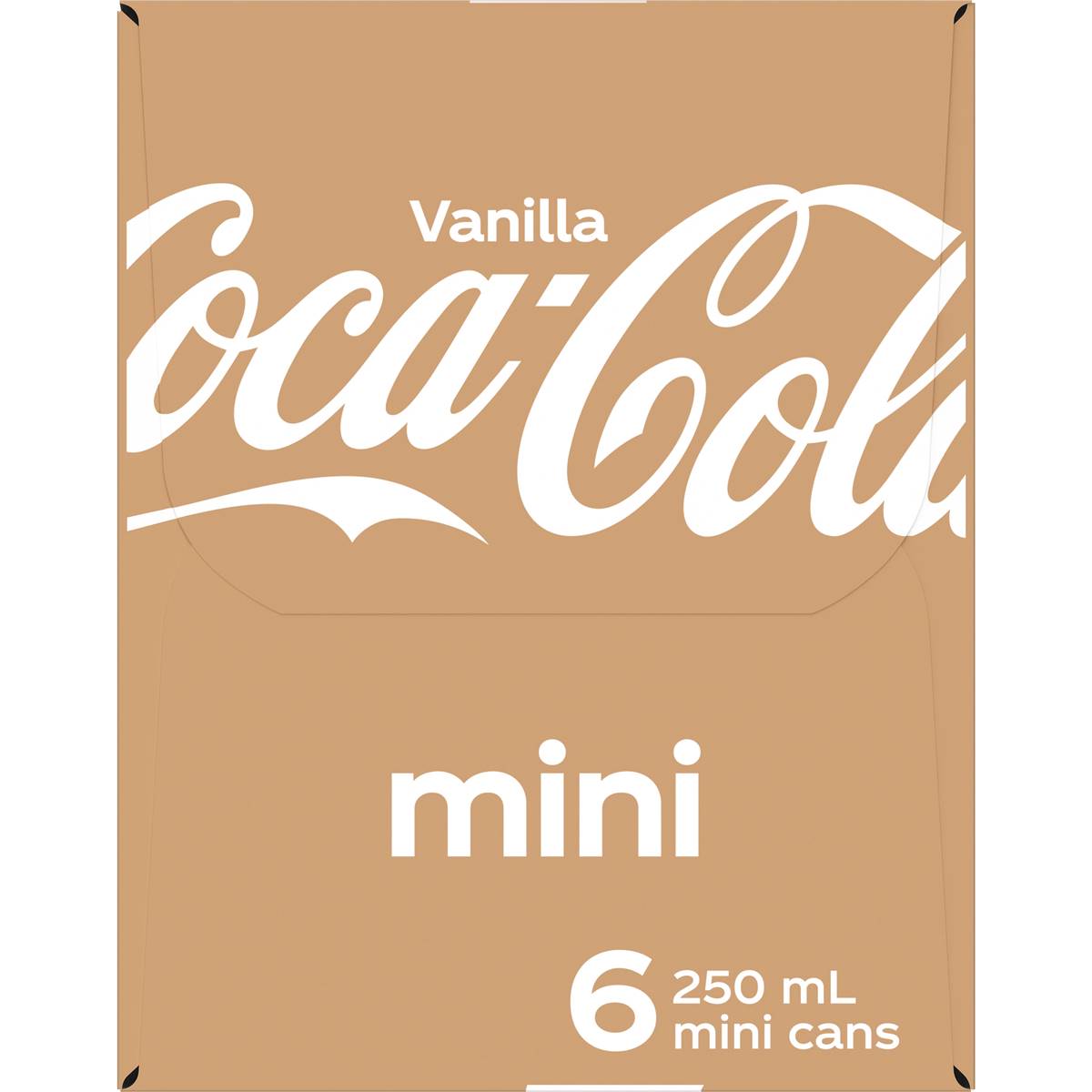 Coca - Cola Vanilla Soft Drink Mini Cans 250ml X 6 Pack | Woolworths Coca - Cola Vanilla Soft Drink Mini Cans 250ml X 6 Pack | Woolworths