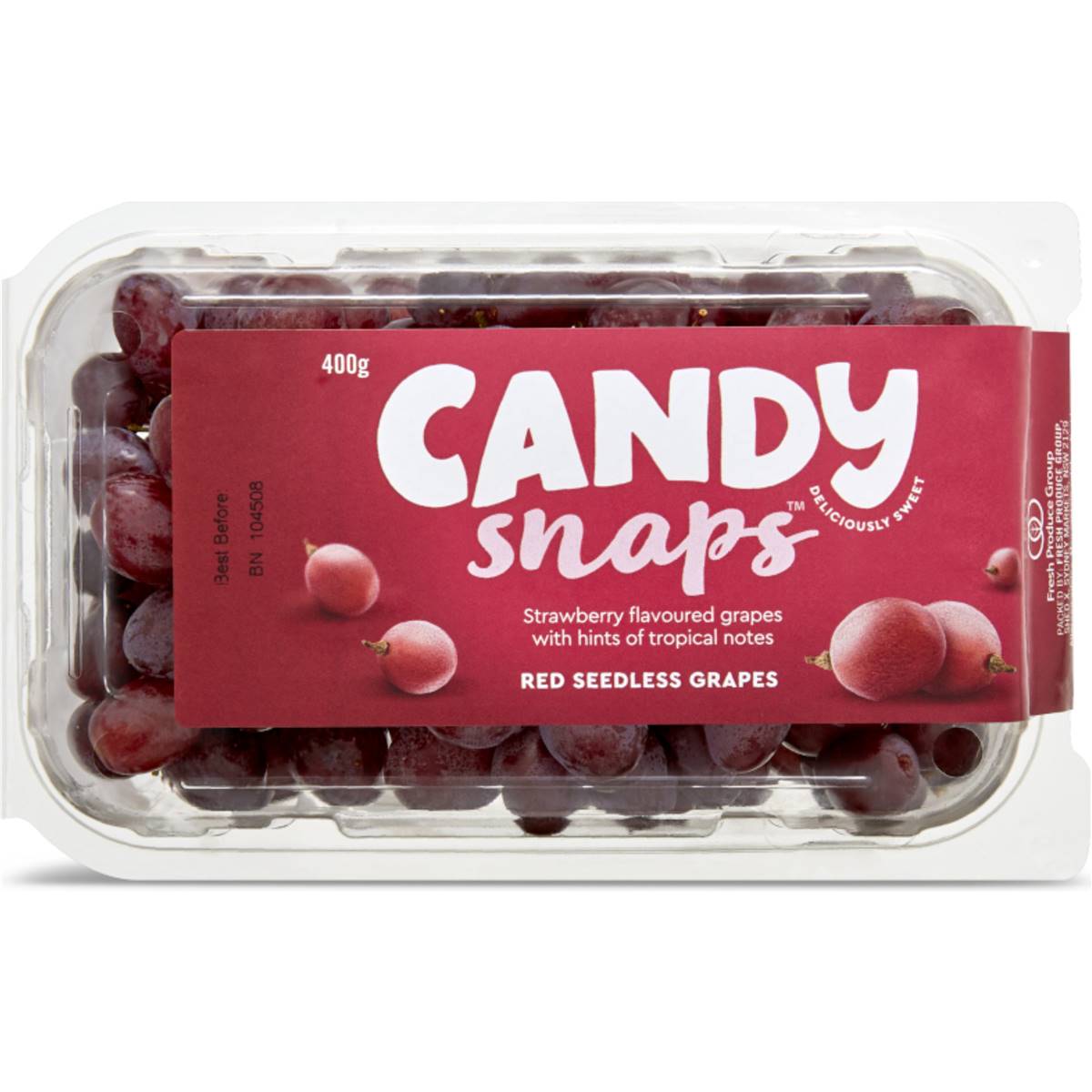 Candy Snaps Red Seedless Grapes 400g Woolworths