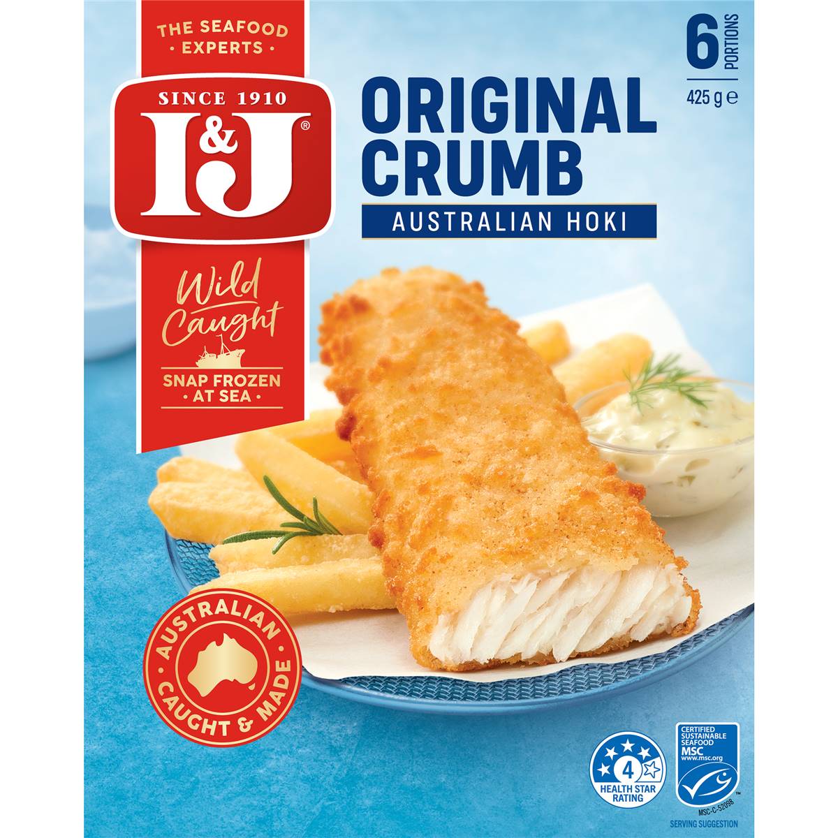 I&j Australian Hoki Fish Original Crumb 425g | Woolworths