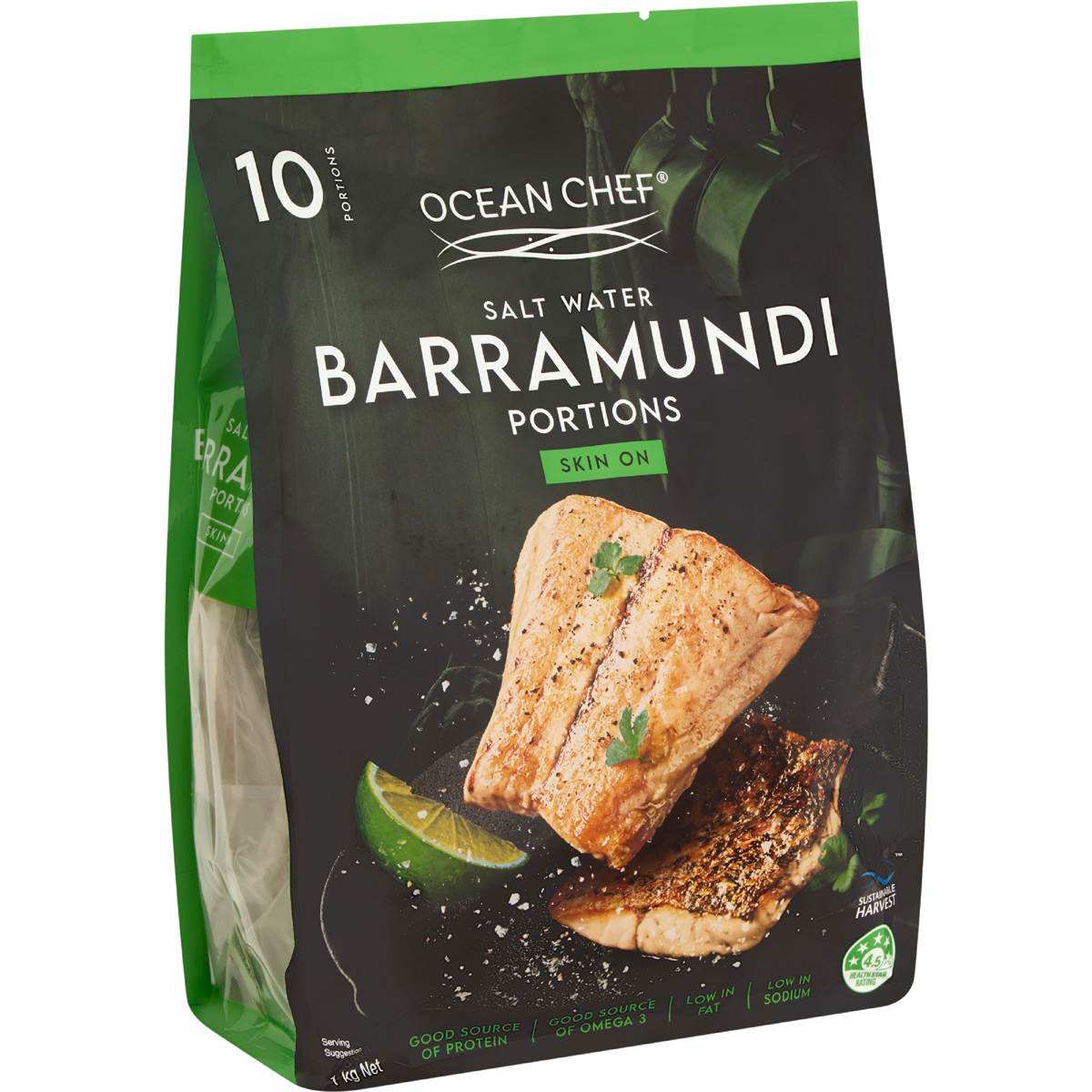 Ocean Chef Barramundi Portions Skin On 10 Pack | Woolworths
