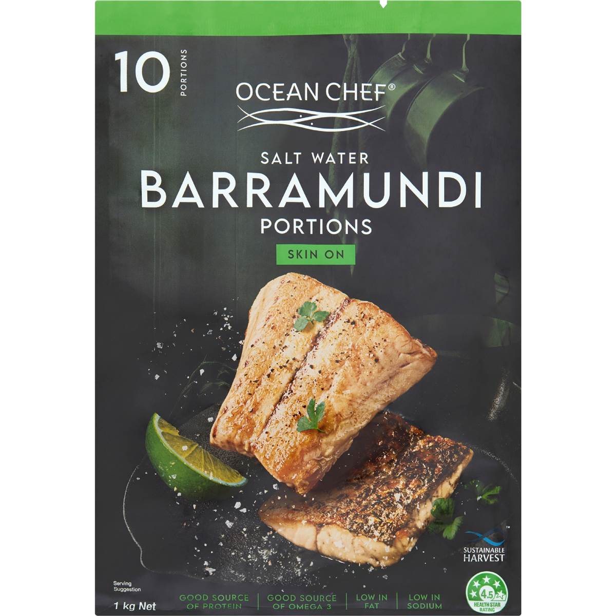 Ocean Chef Barramundi Portions Skin On 10 Pack | Woolworths