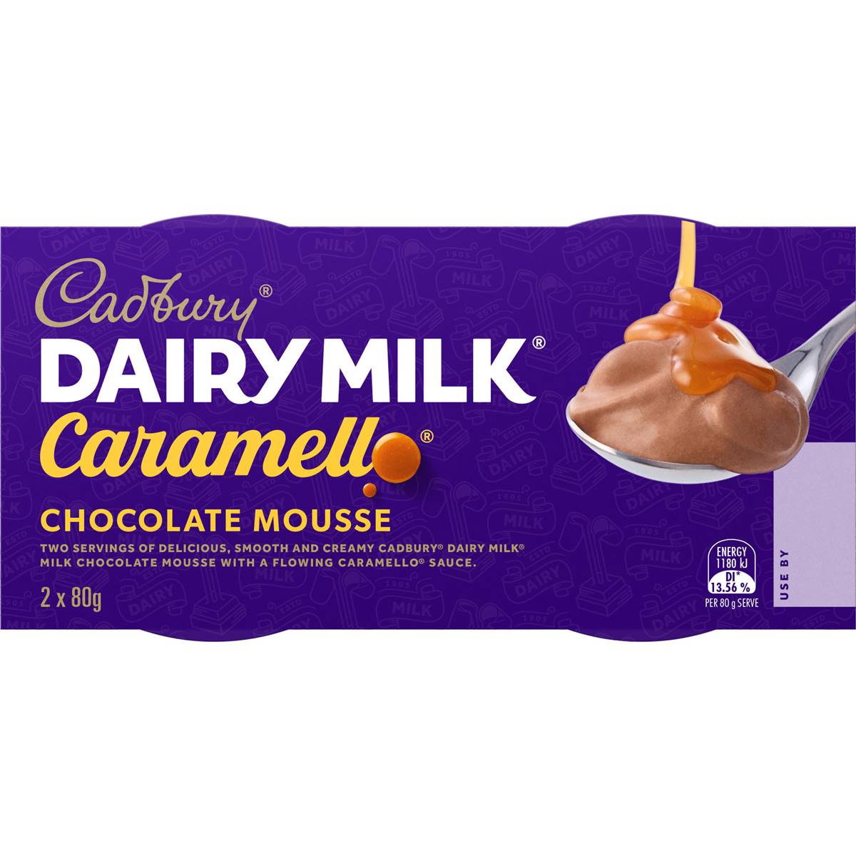Cadbury Caramello Chocolate Mousse 80g X 2 Pack | Woolworths