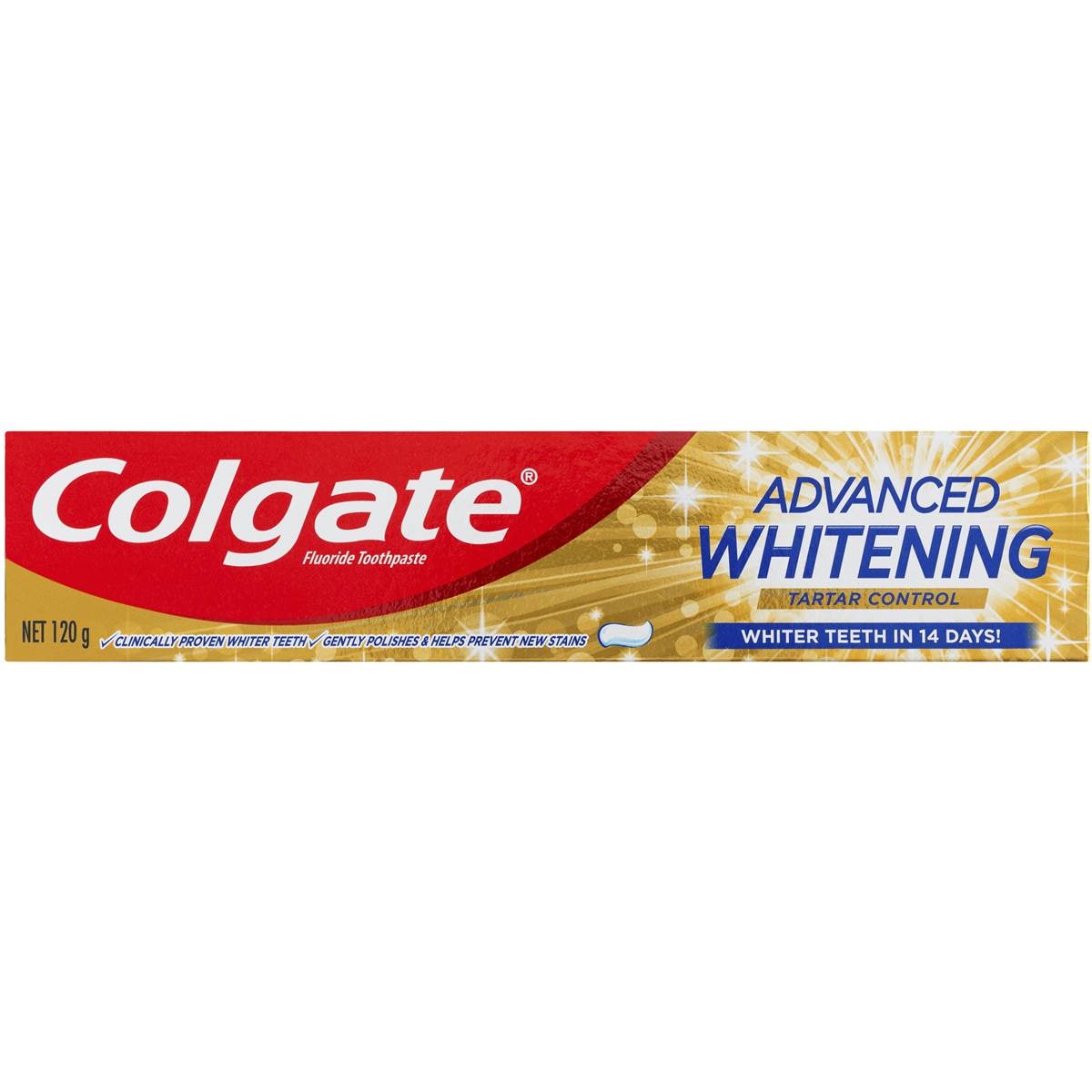Colgate Advanced Whitening Tartar Control Toothpaste 120g | Woolworths