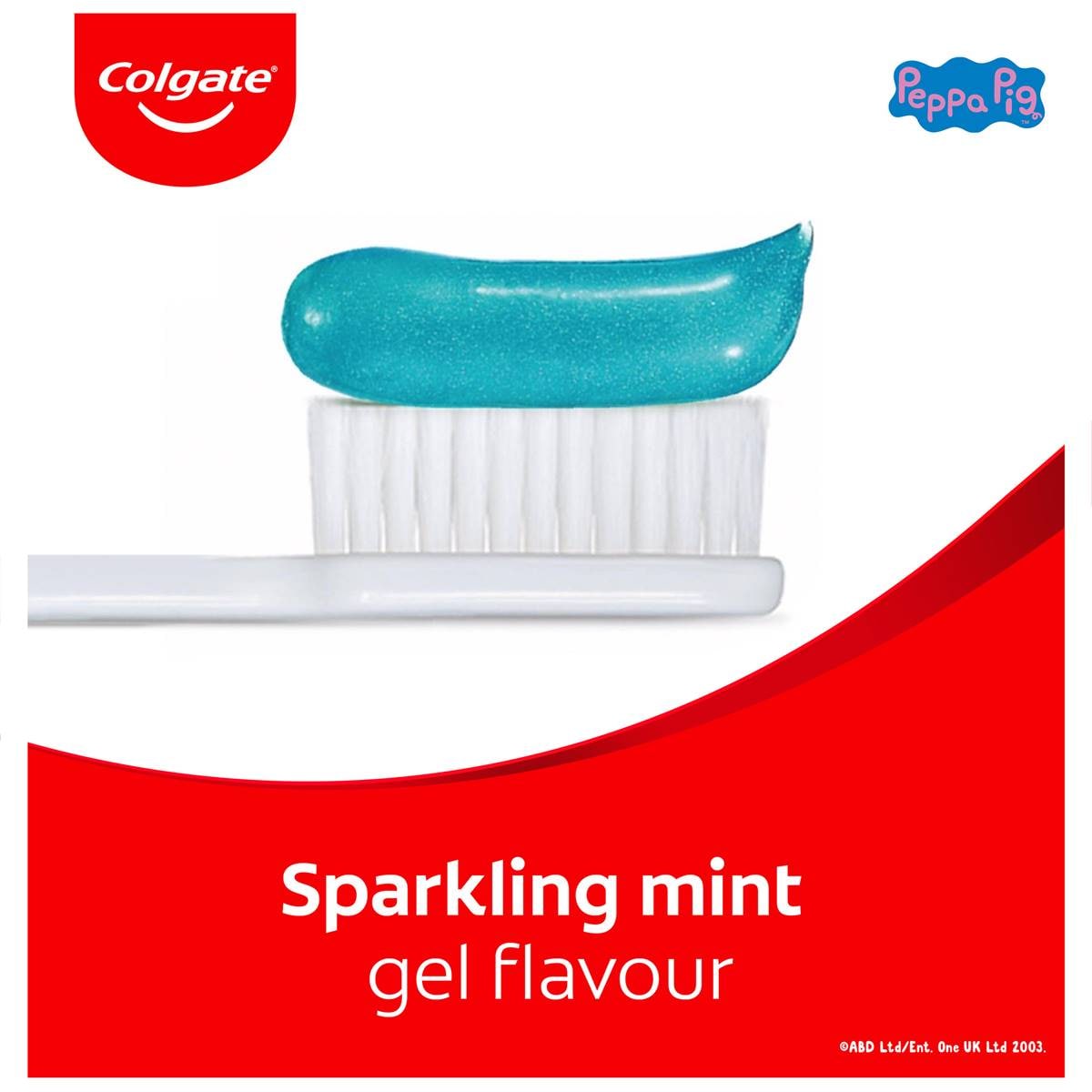 Colgate Peppa Pig Kids Toothpaste Sparkling Mint Gel 2-5 Years 80g ...