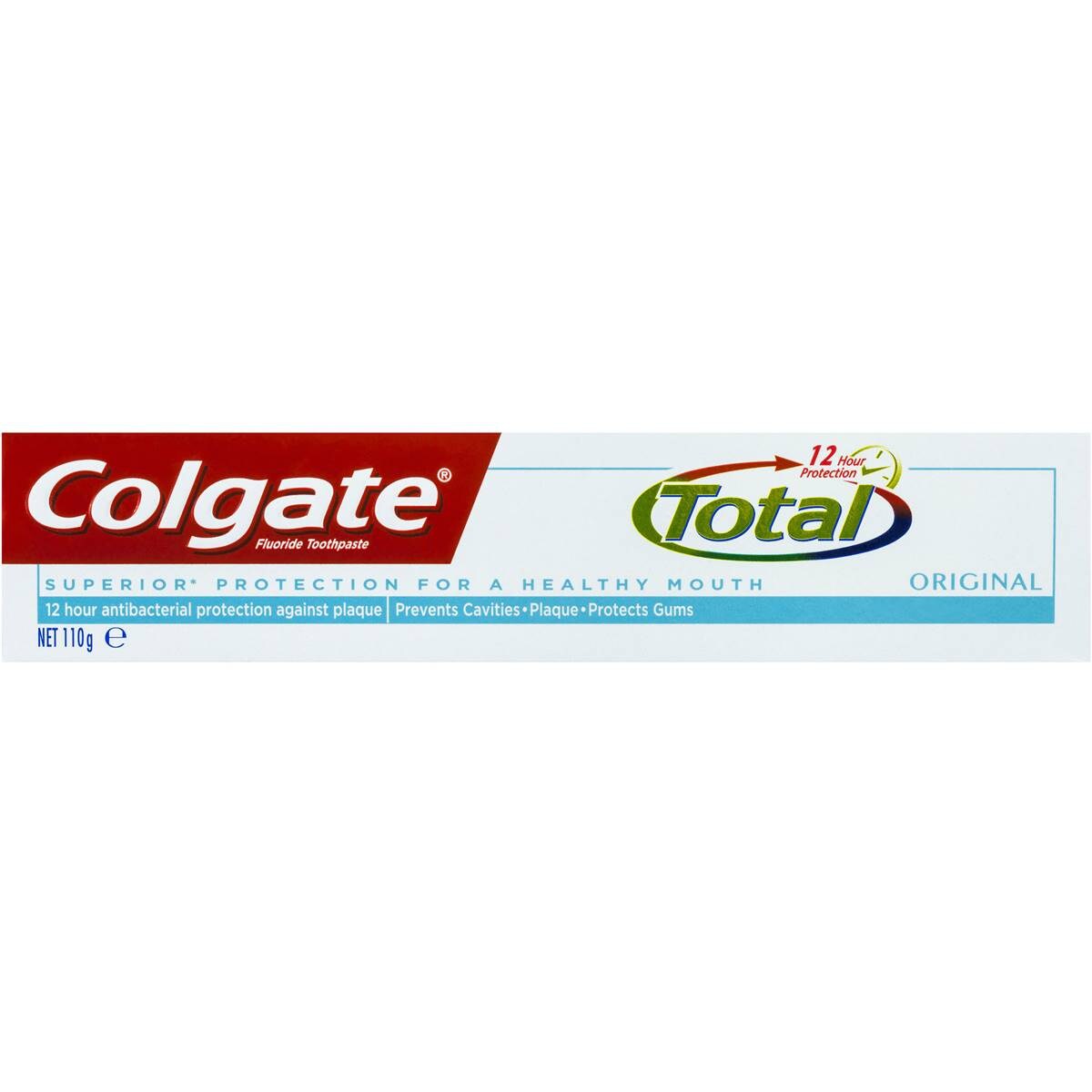 Colgate Total Original Toothpaste 12h Antibacterial Protection 110g ...
