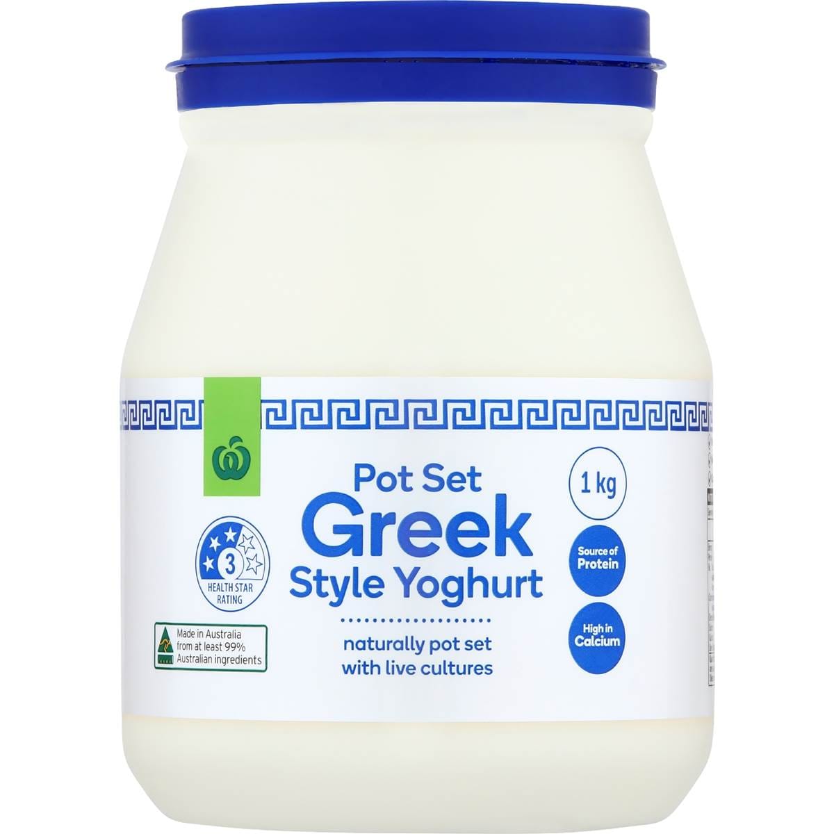 Woolworths Pot Set Greek Style Yoghurt 1k | Woolworths