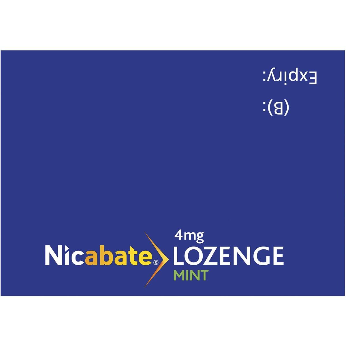 Nicabate Quit Smoking Lozenges 4mg 72 Pack | Woolworths