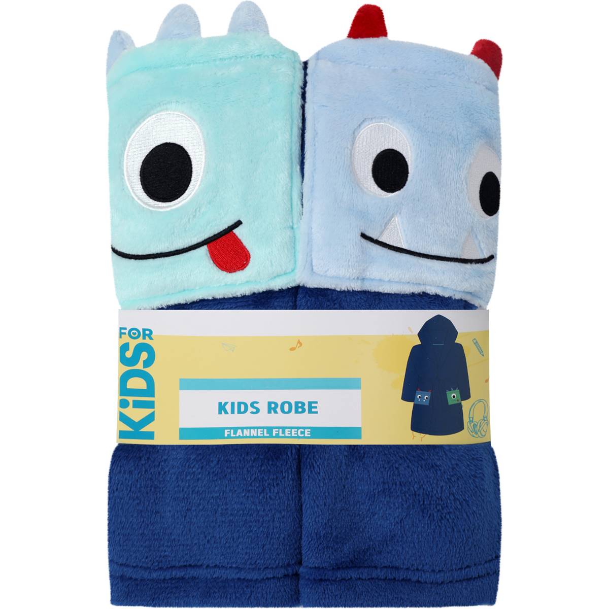 For Kids Kids Robe Monster Navy Size 4/5 Each | Woolworths