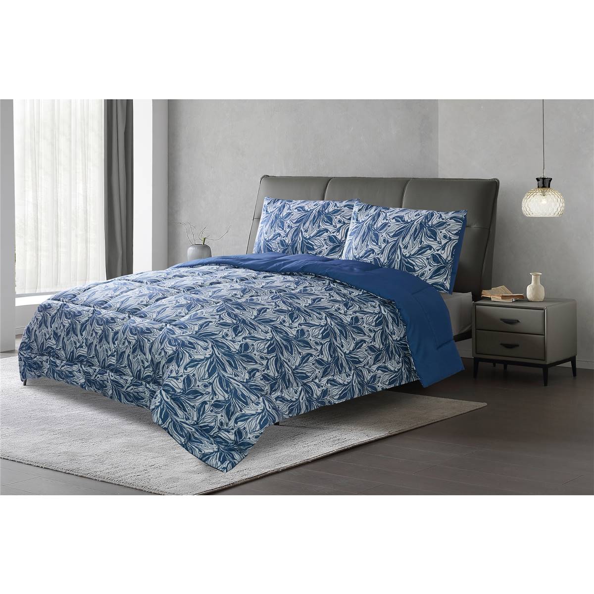 Inspire Comforter Set Queen Bed Blue Assorted Each | Woolworths