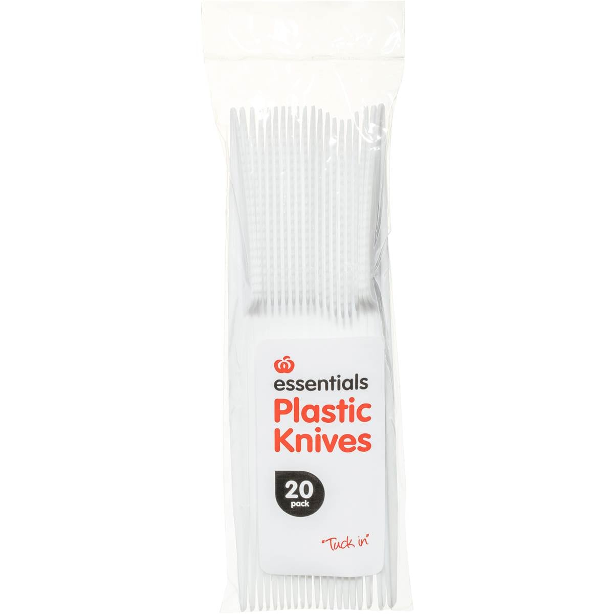 Essentials Plastic Knives 20 Pack | Woolworths